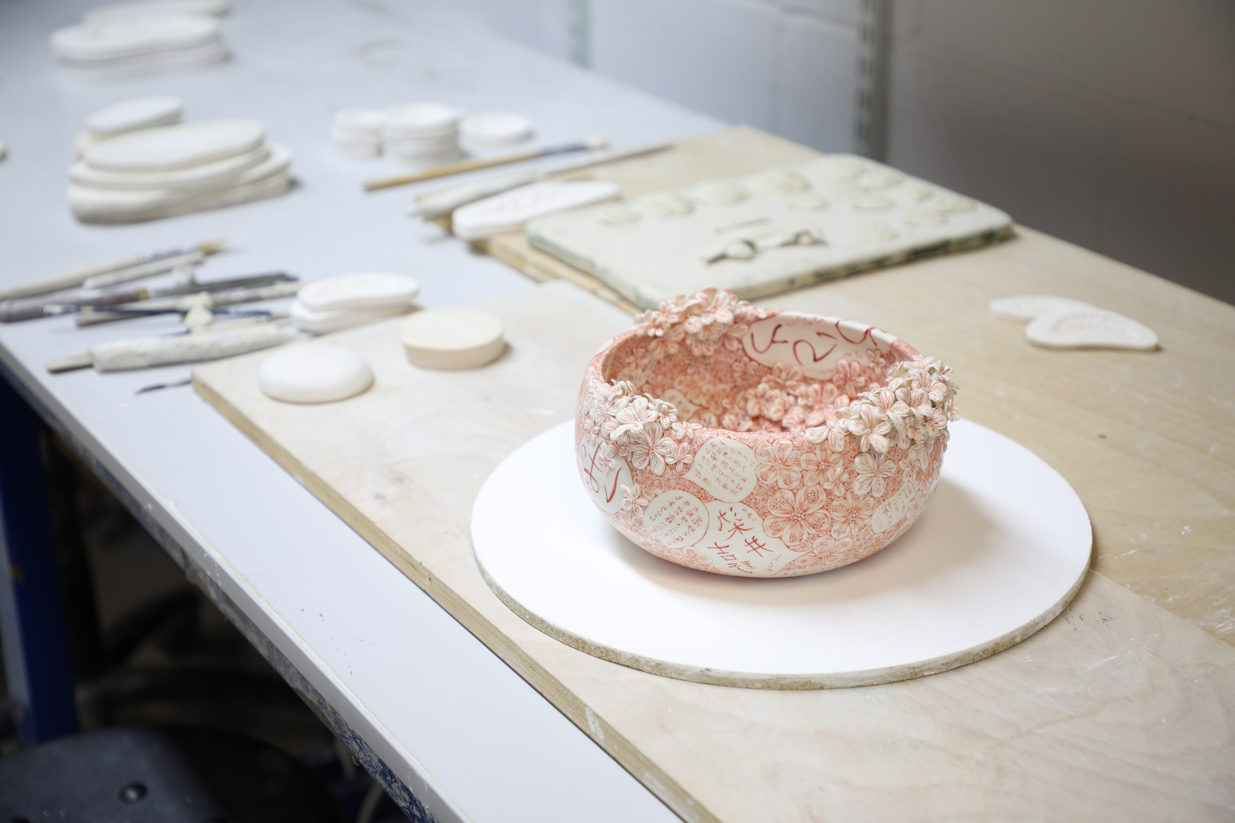 Hitomi Hosono, A Tall Tsutsuji Tower, 2021 | Ceramics | Adrian Sassoon