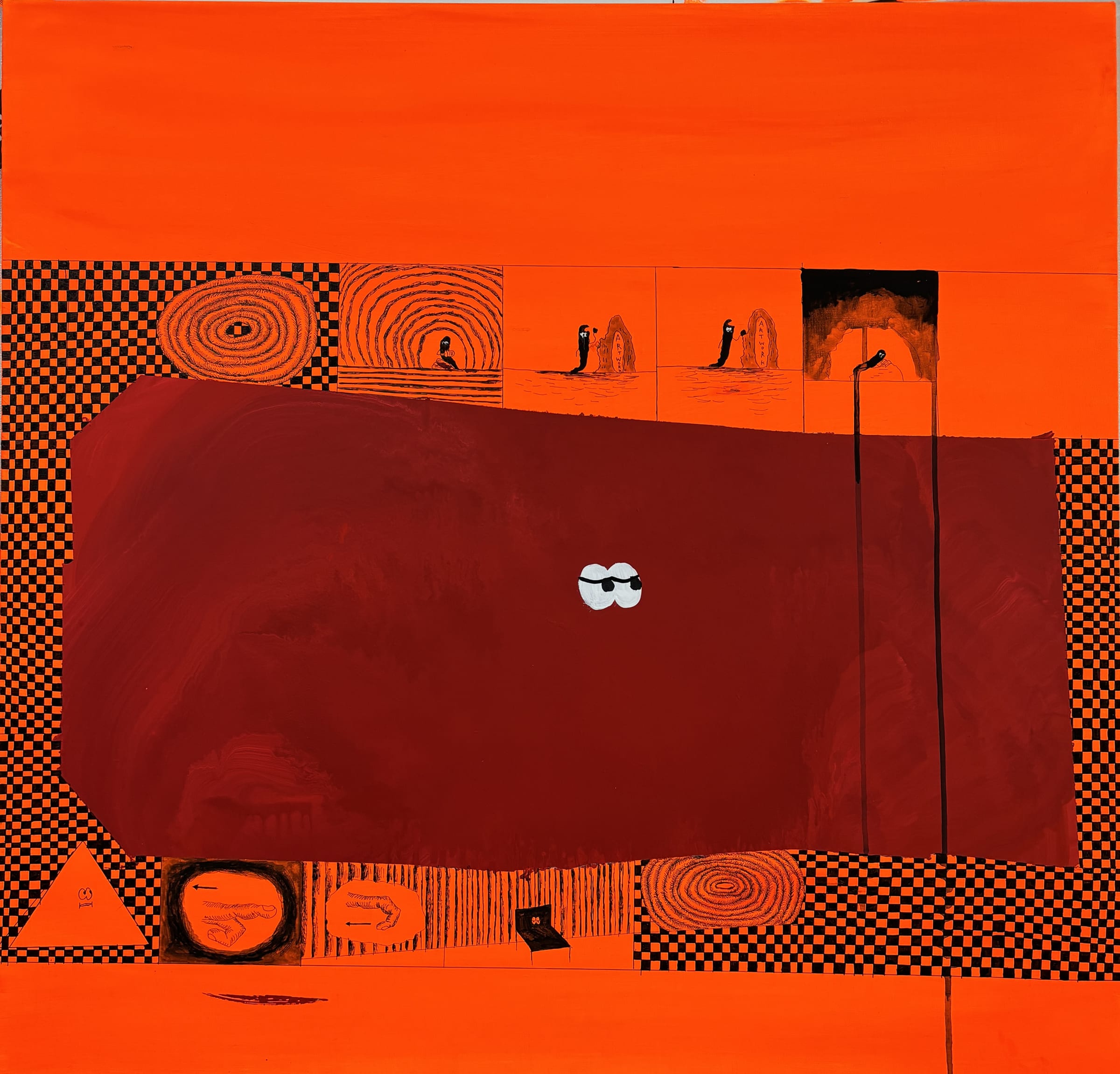 [News] The Humor of Playing Human Life in Shades of Red - by Artist SIM ...