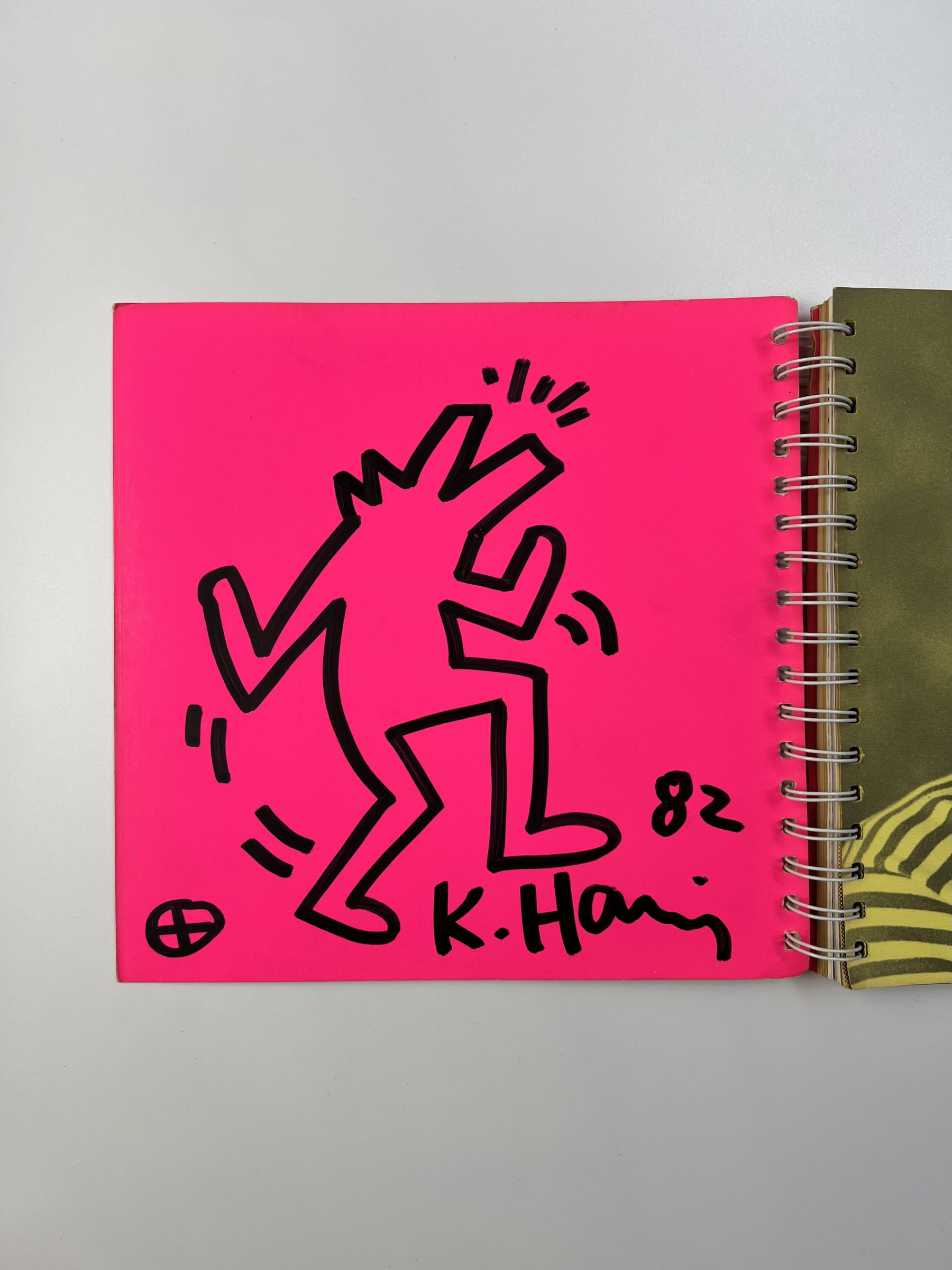 Keith Haring, UNTITLED (‘Barking Dog’ - Unique drawing on Tony Shafrazi ...