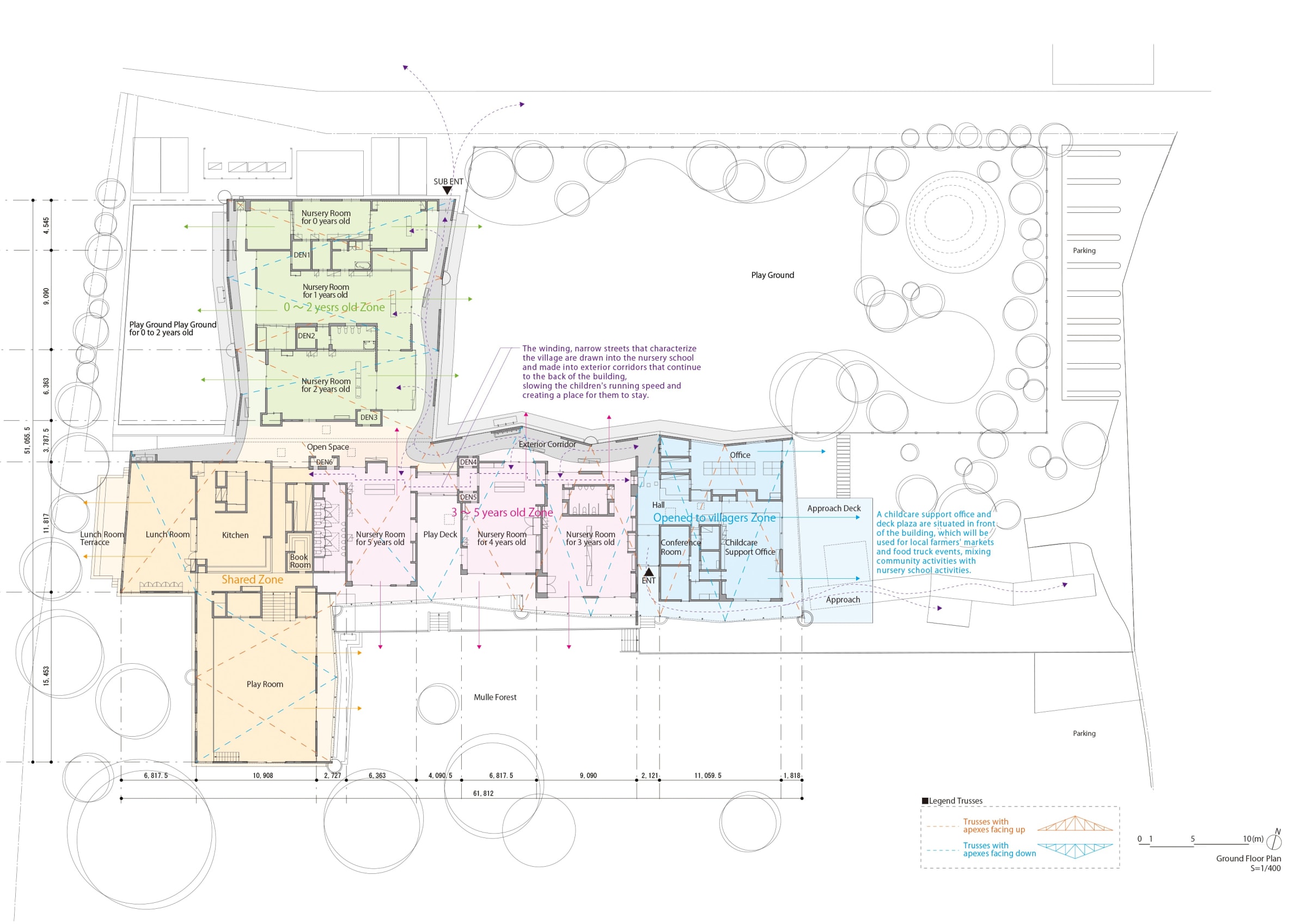 YNS / Yamaikarashi Nursery School / Japan, Takeru Shoji Architects ...