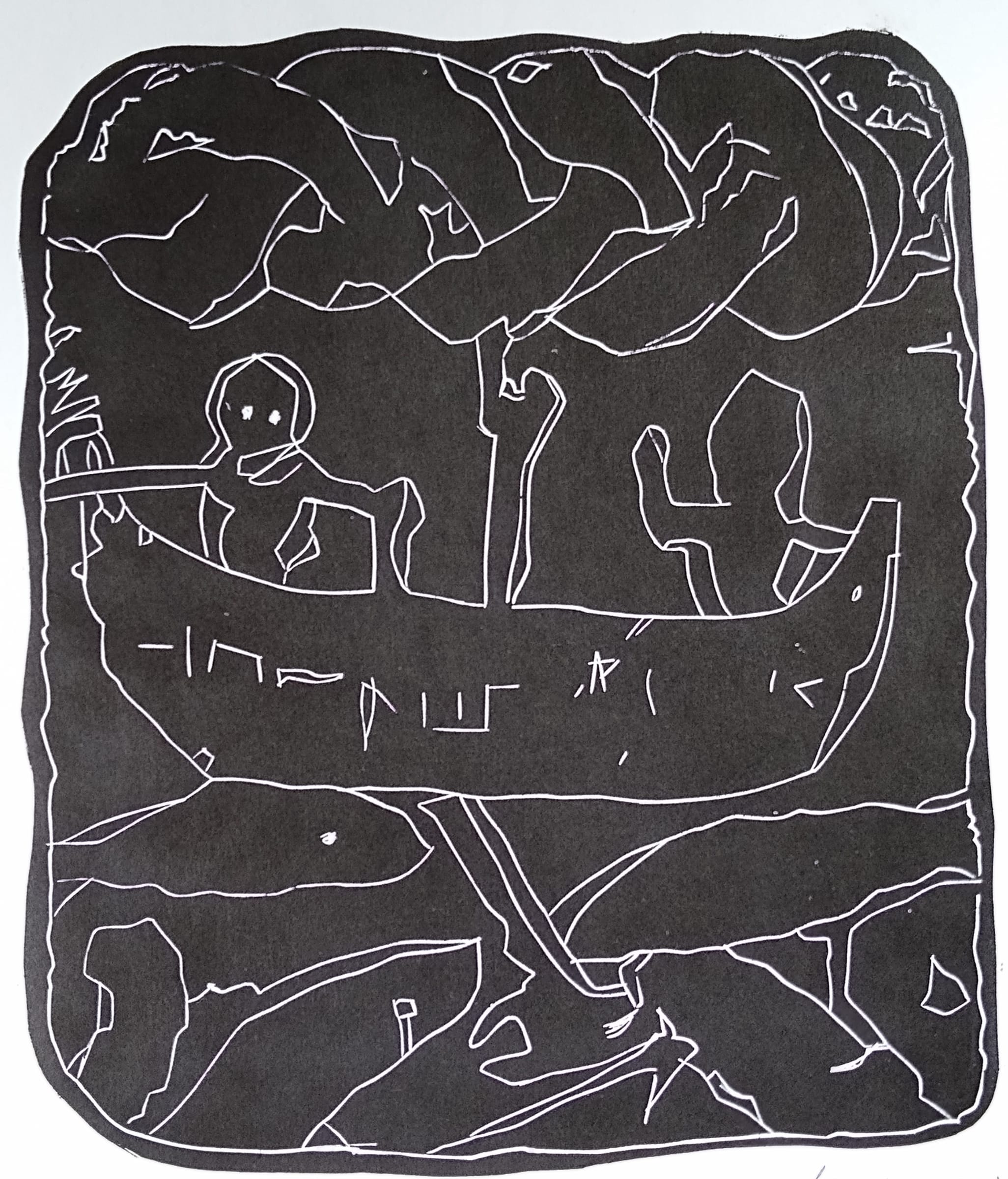 Lynne Bingham, The Fishing Stone | Society of Scottish Artists