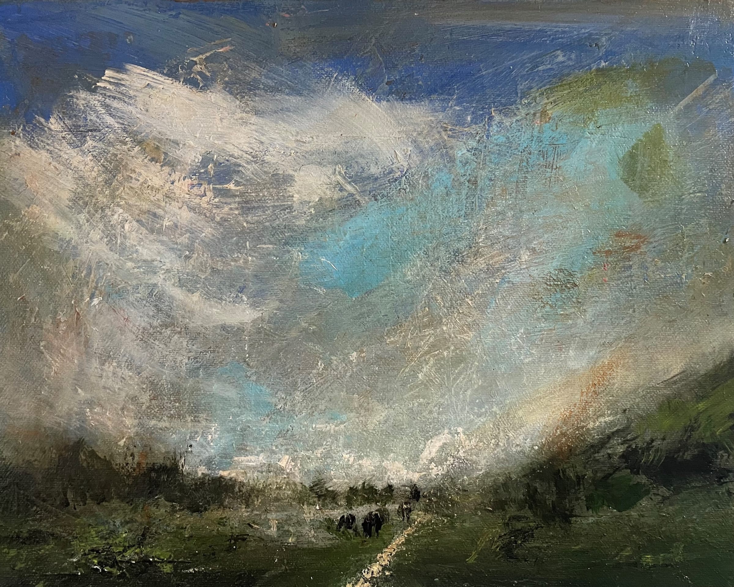 Mary Grant, Wild Exmoor Horses in Path, 2022 | Jill George Gallery Ltd