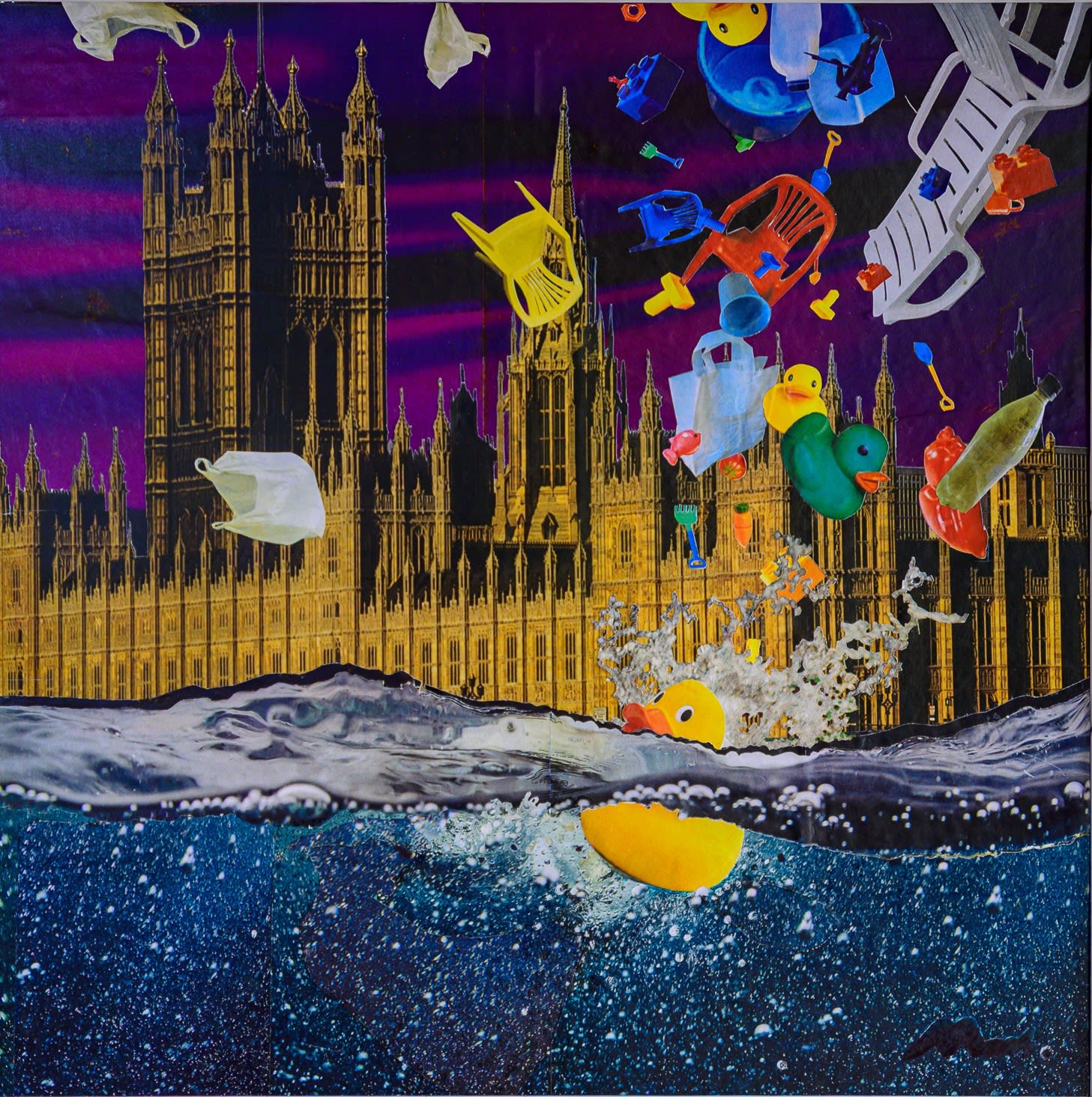 David Mach, Shitload, 2021 | Collage | Jill George Gallery Ltd