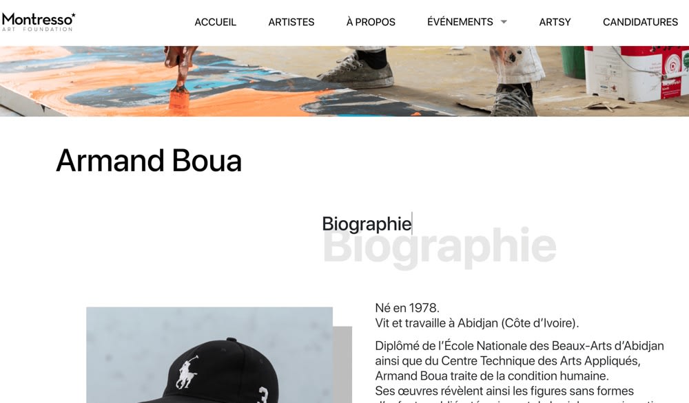 Armand Boua at Fondation Montresso* | OOA Gallery