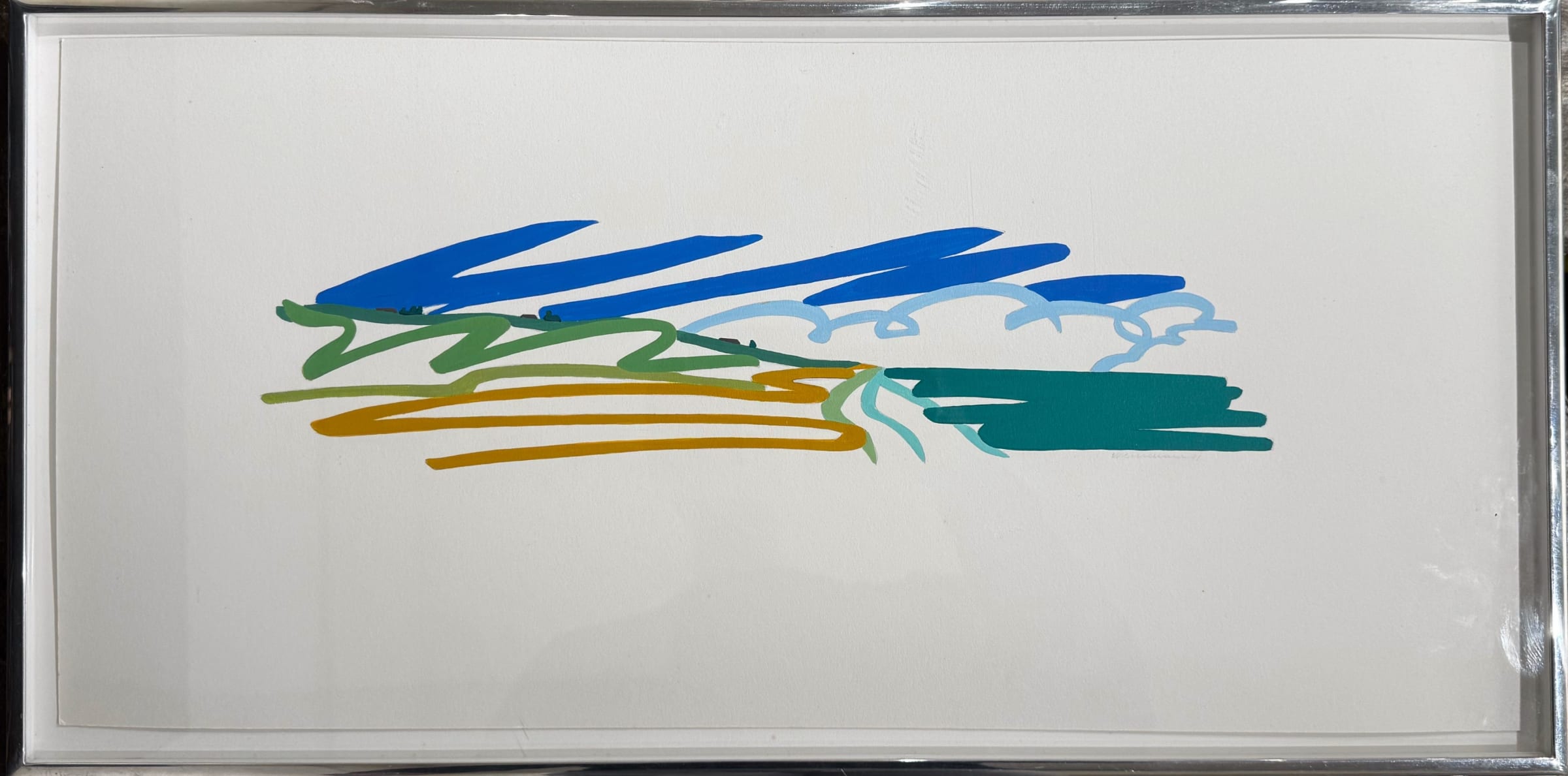 Tom Wesselmann, Study for Seascape with Cumulus Clouds and Sky, 1991 ...