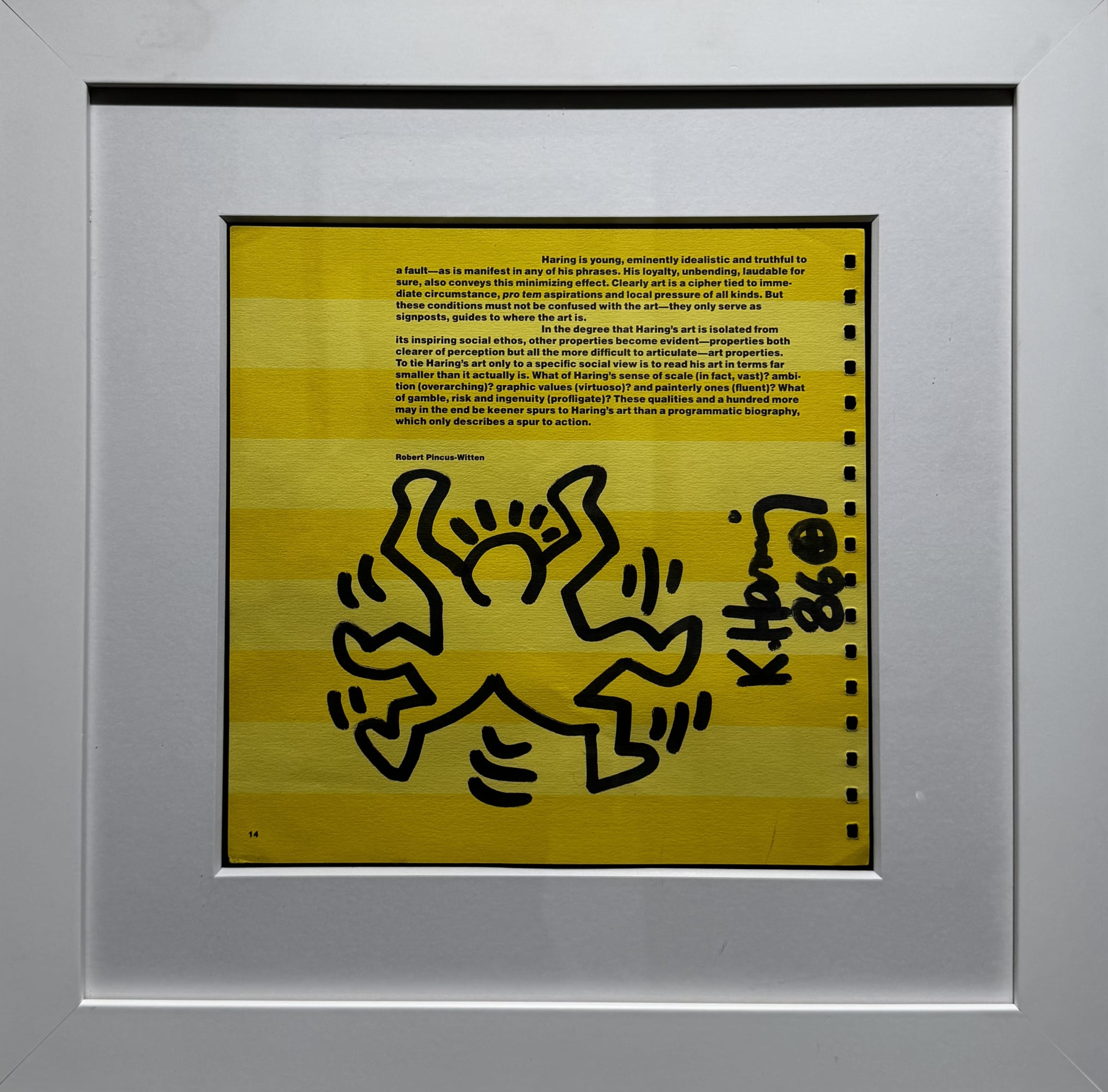 Keith Haring – Original Drawing (1986) | Unique Work on Paper | Galeria ...