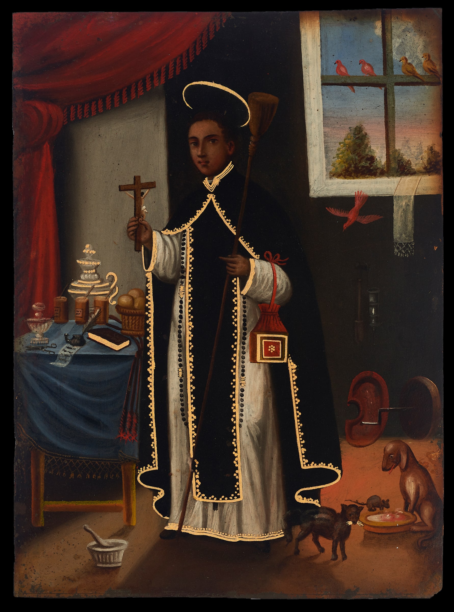 SAINT MARTIN DE PORRES, Unidentified artist, upper Peru (Bolivia), 18th ...