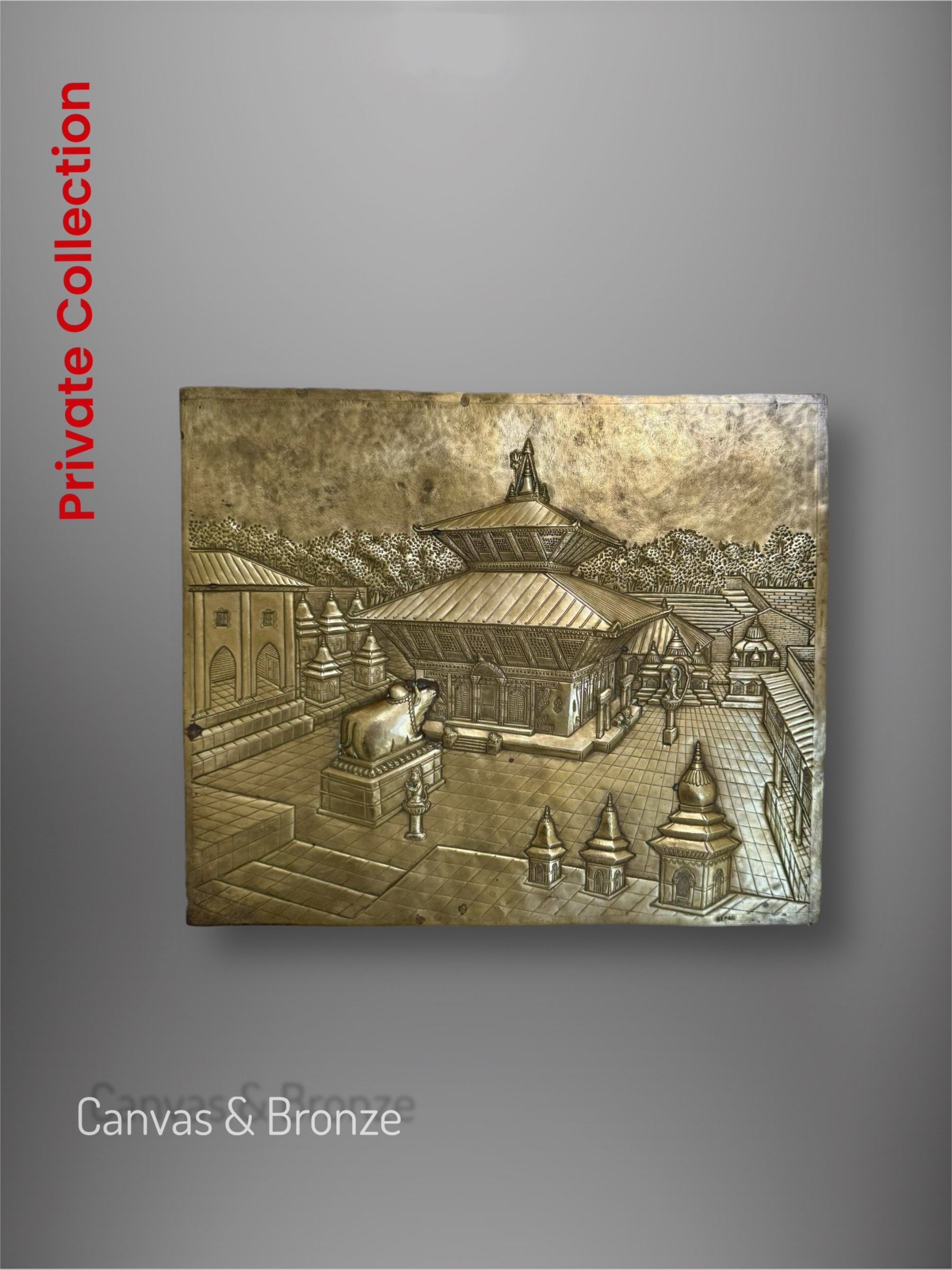 Jane Emerging, Heritage Silver Pashupathi Nath Plate - Kathmandu Nepal ...