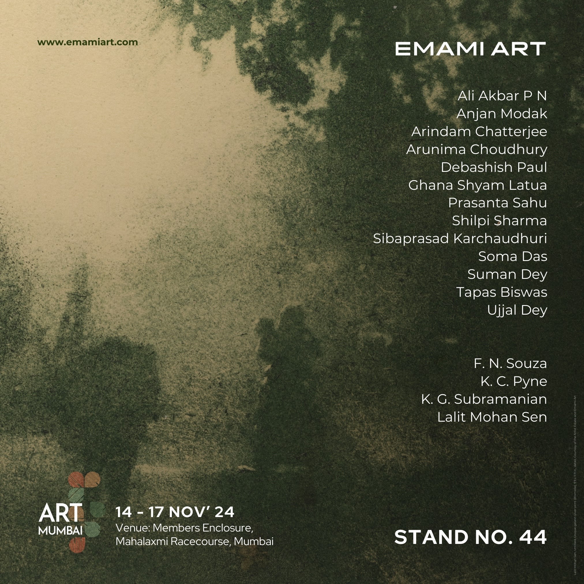 Art fair: ART MUMBAI 2024: MAHALAXMI RACECOURSE, MUMBAI | Emami Art