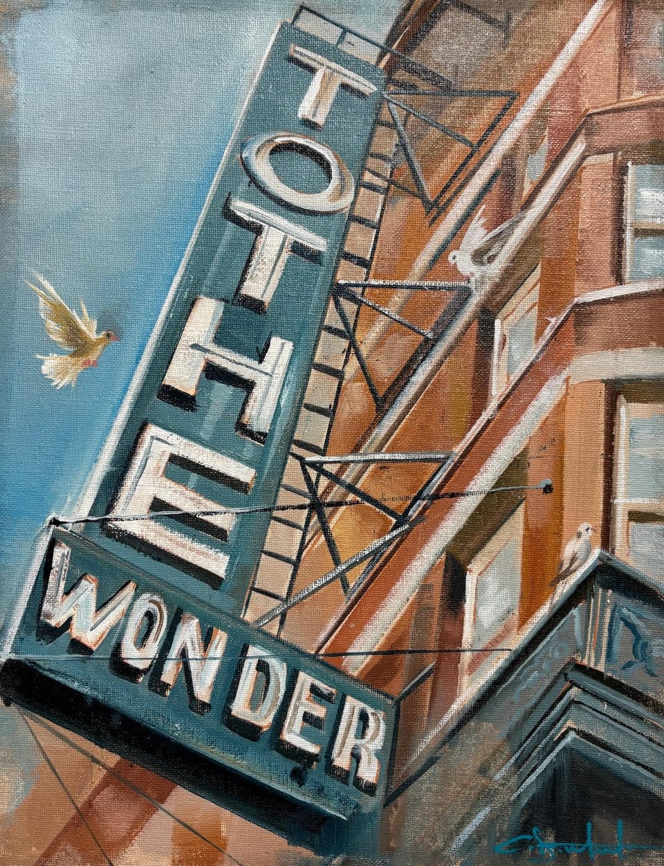 Carl White, To the Wonder (study), 2025 | Christine Klassen Gallery