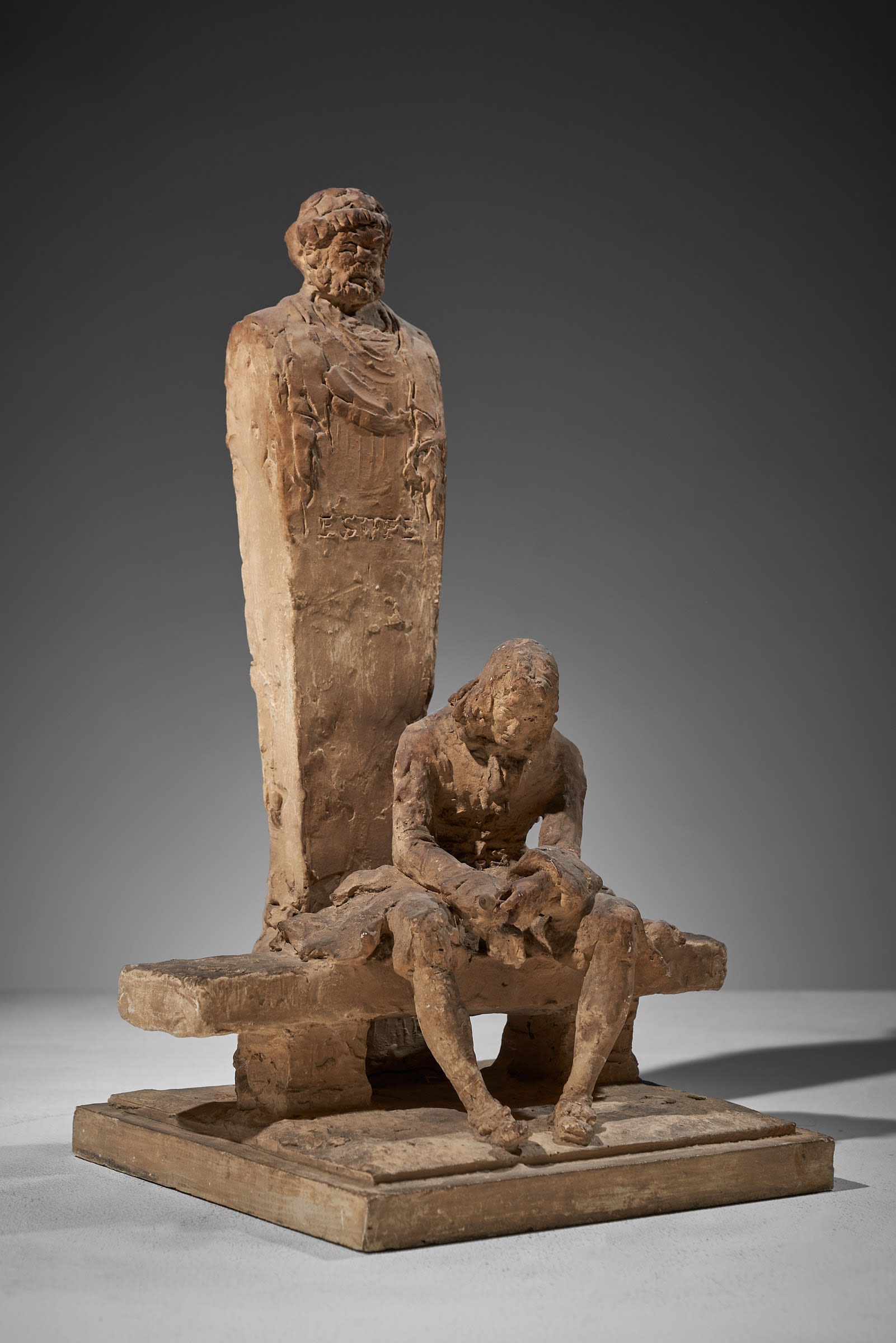 Ary Jean Léon Bitter, Work in plaster - design for a monument #1 ...