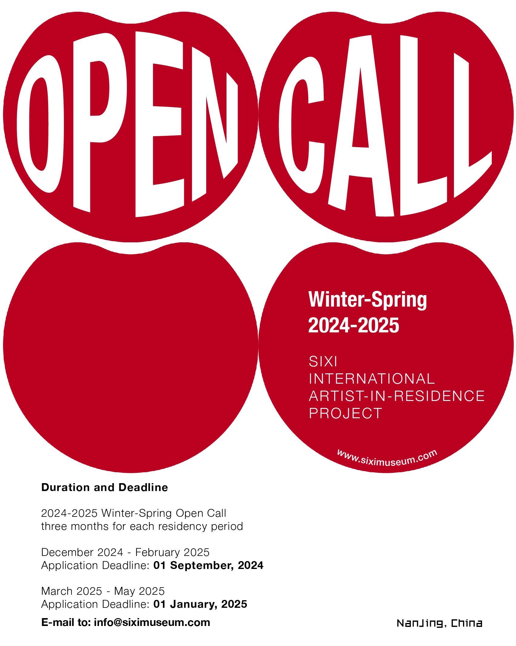 OPEN CALL FOR ARTIST-IN-RESIDENCE | Sixi Museum OPEN CALL FOR ARTIST-IN-RESIDENCE | Sixi Museum