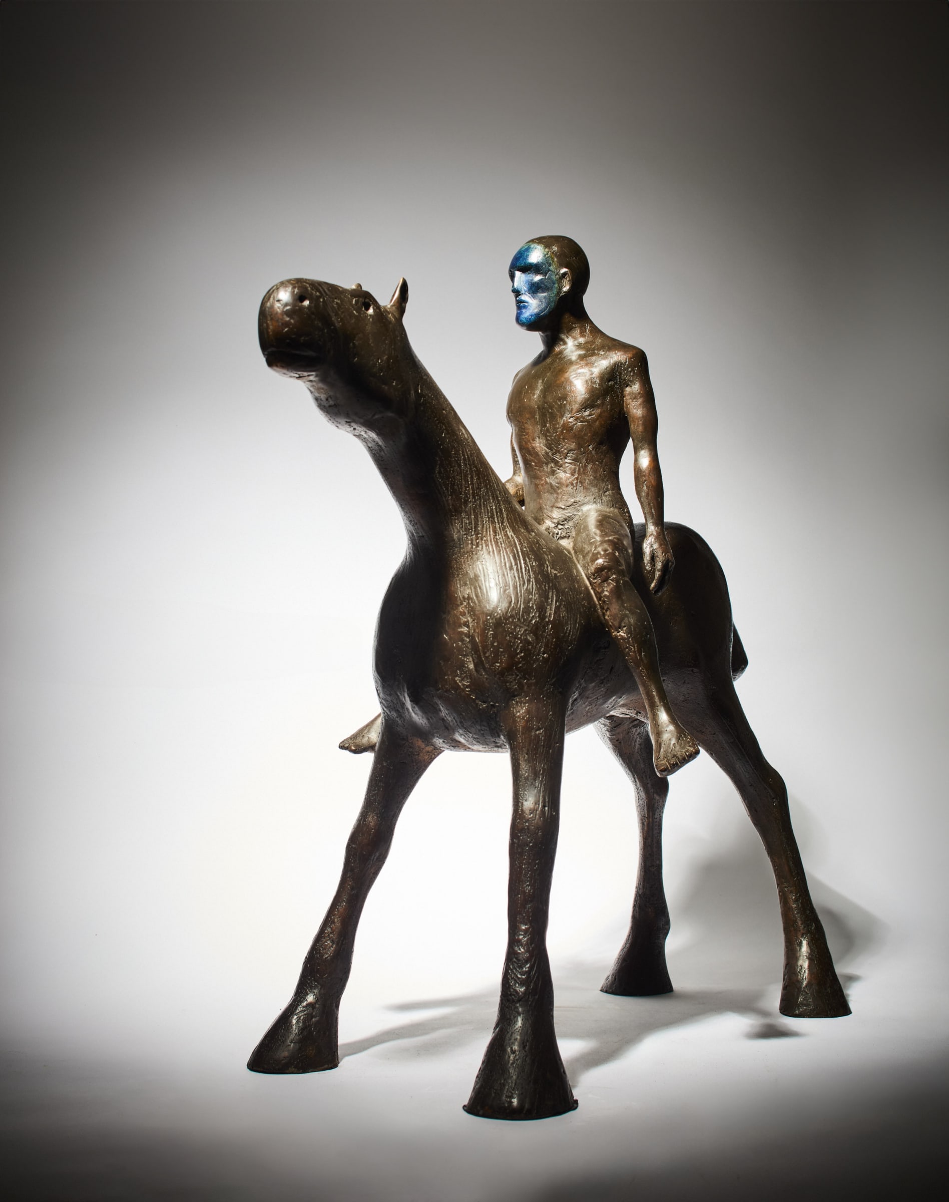 Anthony Scott, Fergus (blue face hunter on horseback) | Beaux Arts Bath