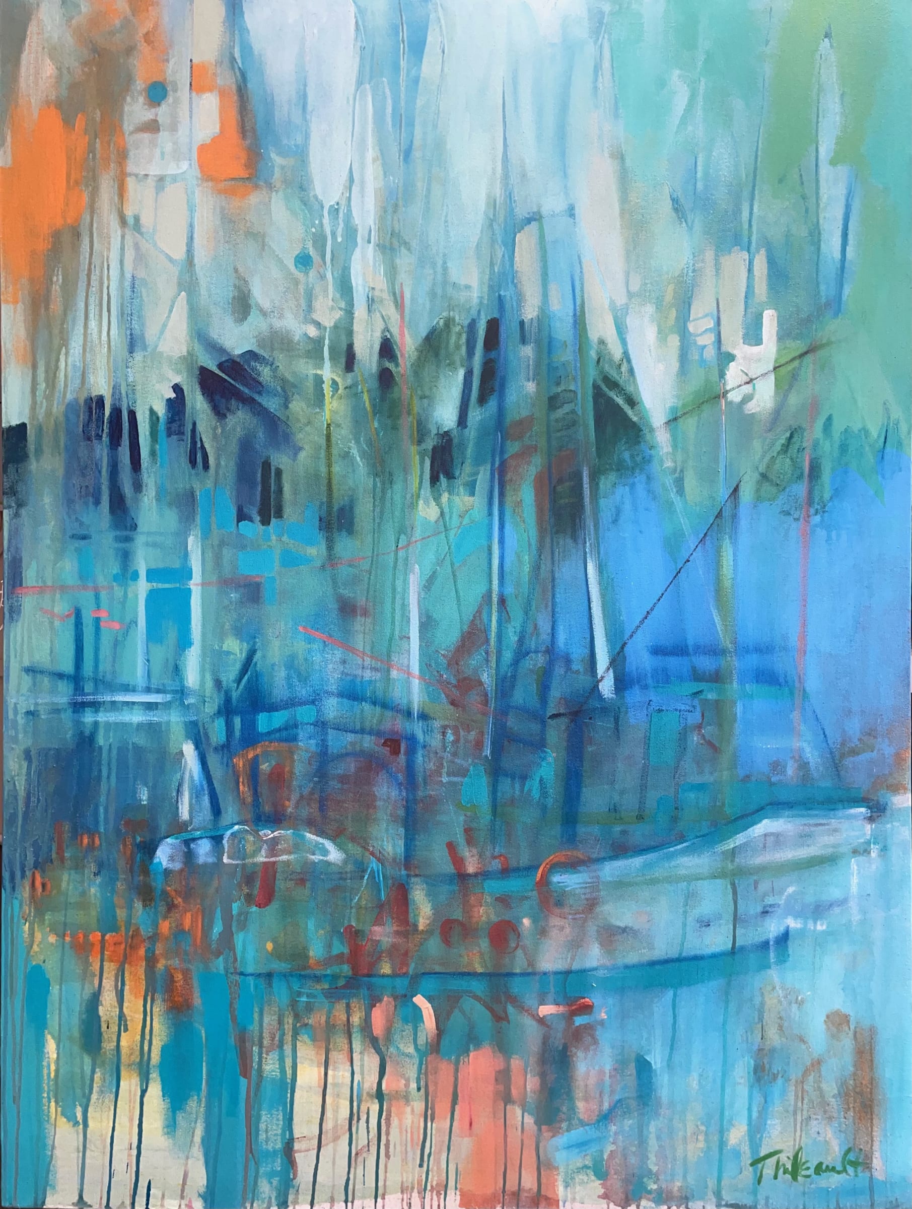 MARK THIBEAULT, Spars and Rigging, 2024 | SEASCAPE / WATERSCAPE | NoonPowell Fine Art