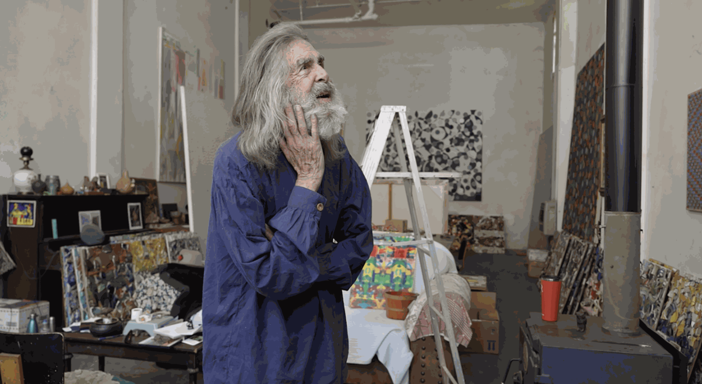 Peter Young | In the Studio | Gallery Wendi Norris