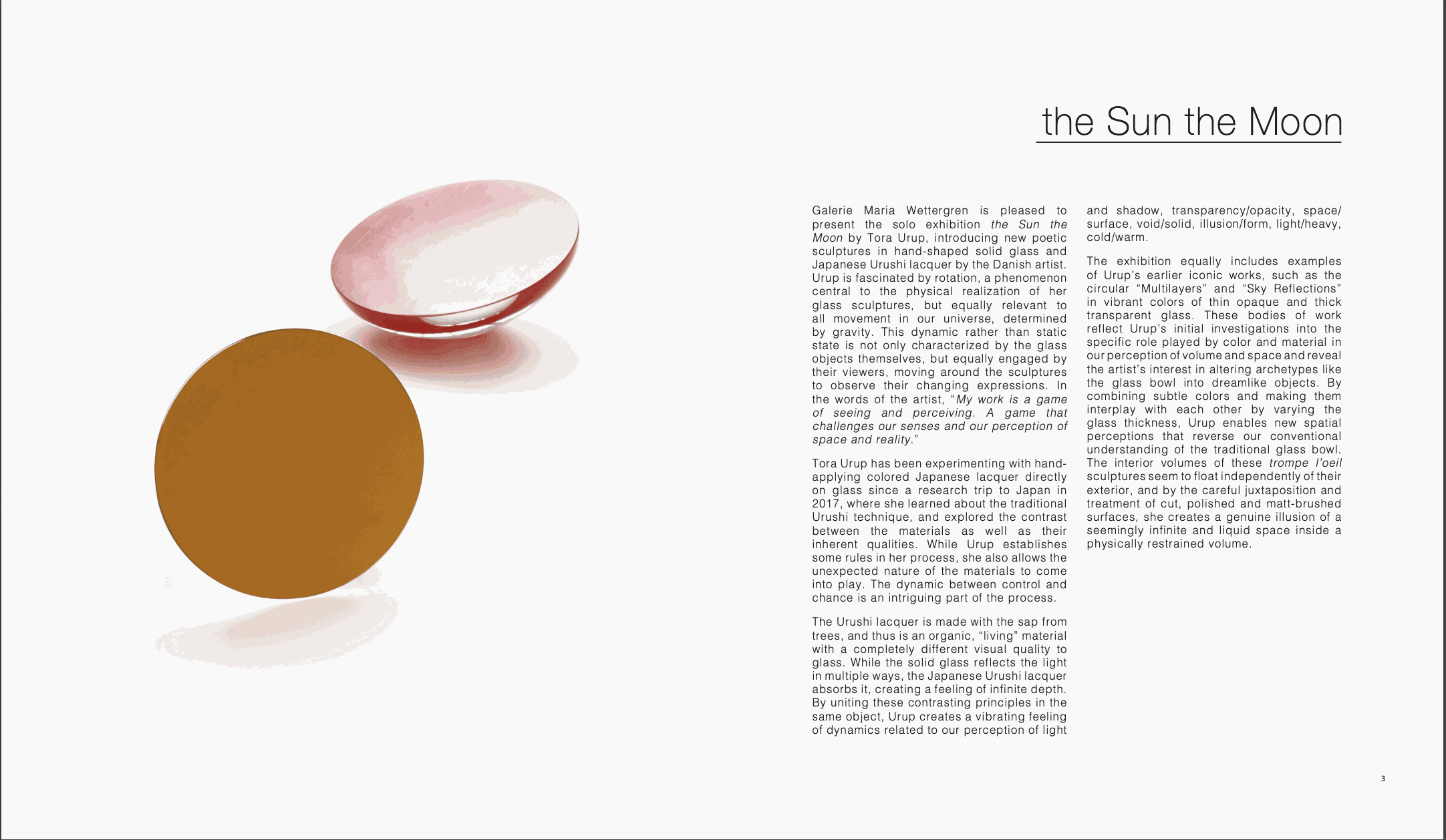 Publication: Tora Urup, the Sun the Moon - Exhibition Catalogue ...