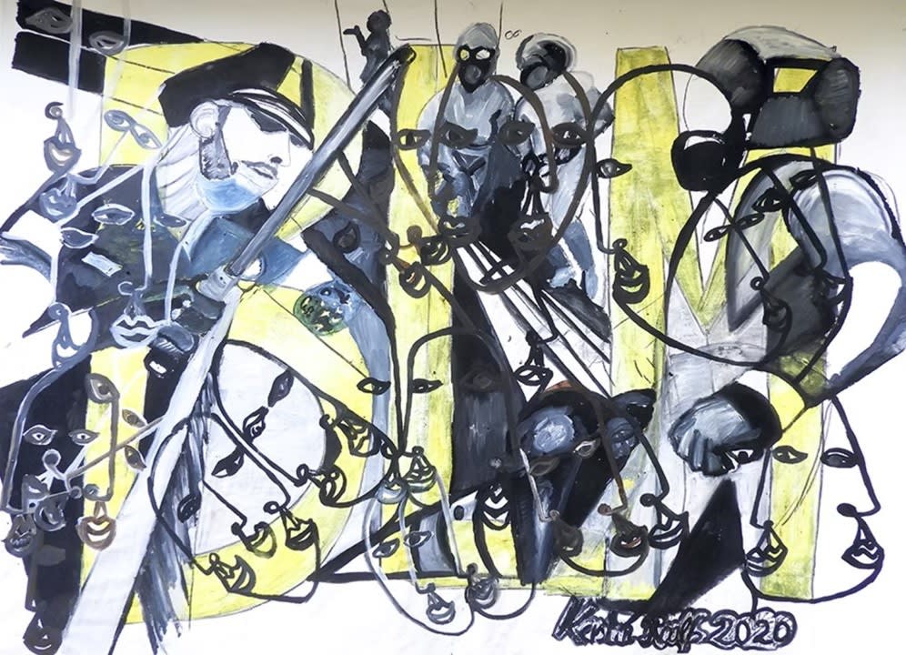 Kerstin Roolfs, Guernica Now II, 2020 | Twelve Chairs Gallery