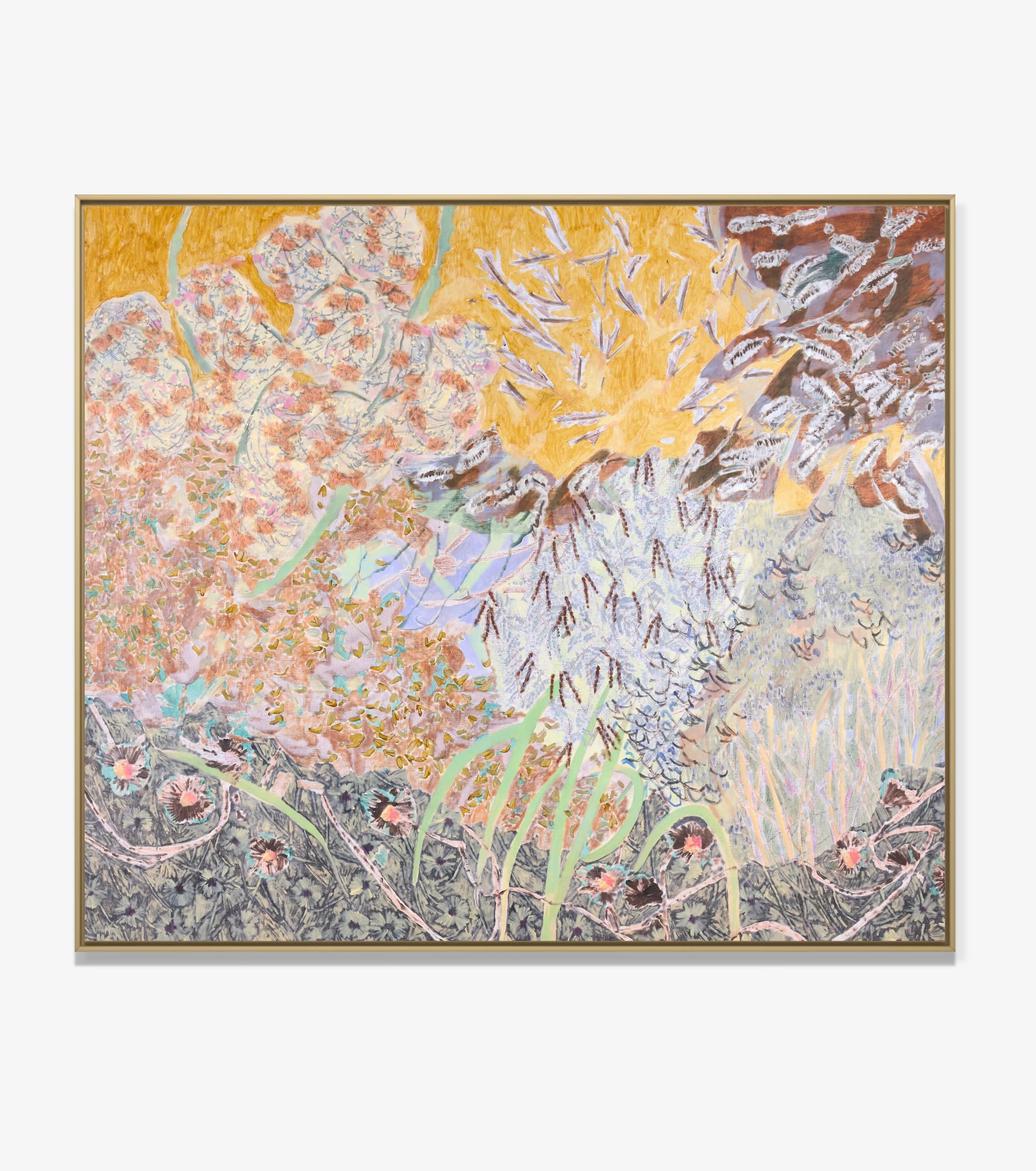 Amy Wright, Summer garden with a native mask, 2025 | Circle ...