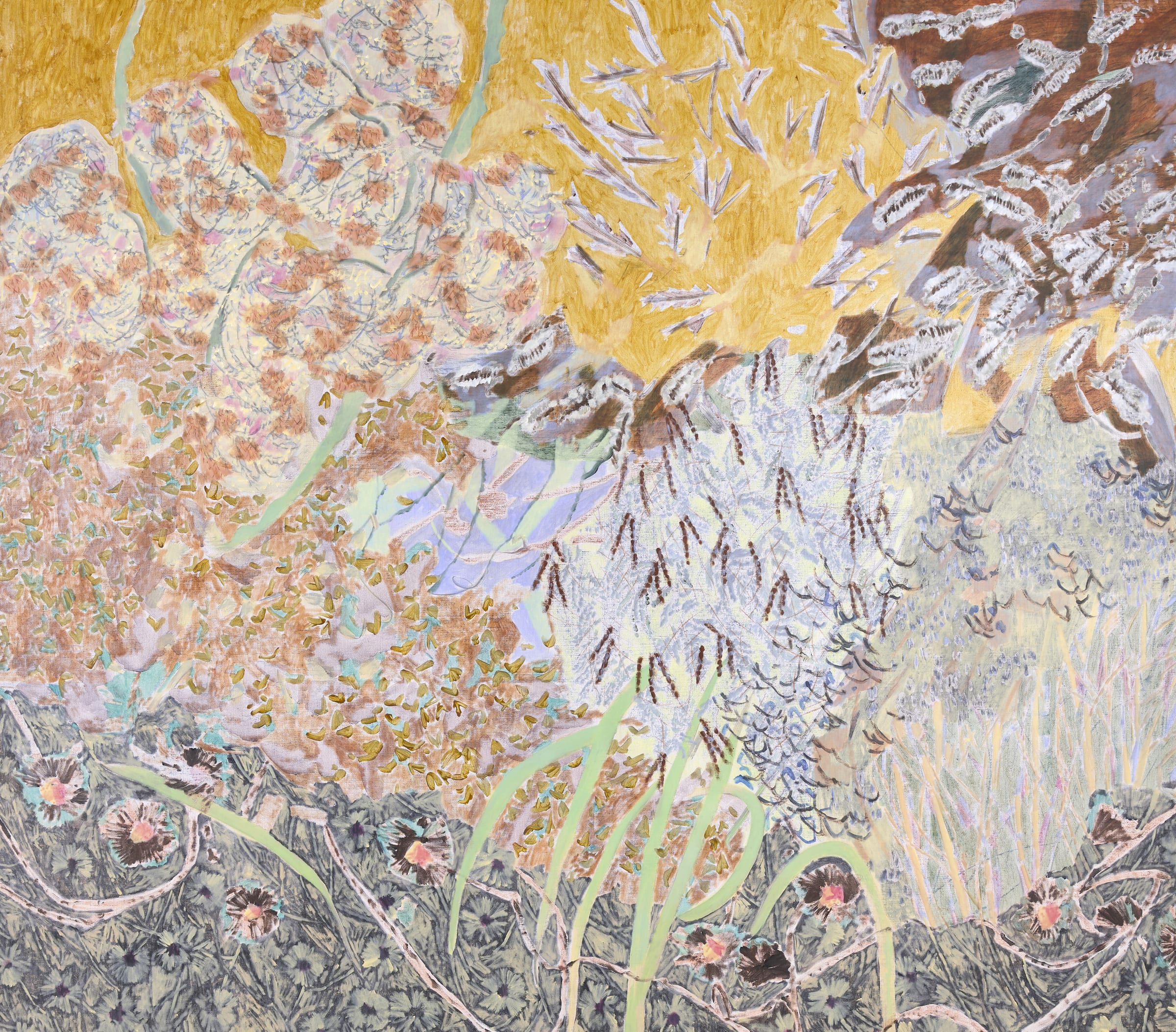 Amy Wright, Summer garden with a native mask, 2025 | Circle ...