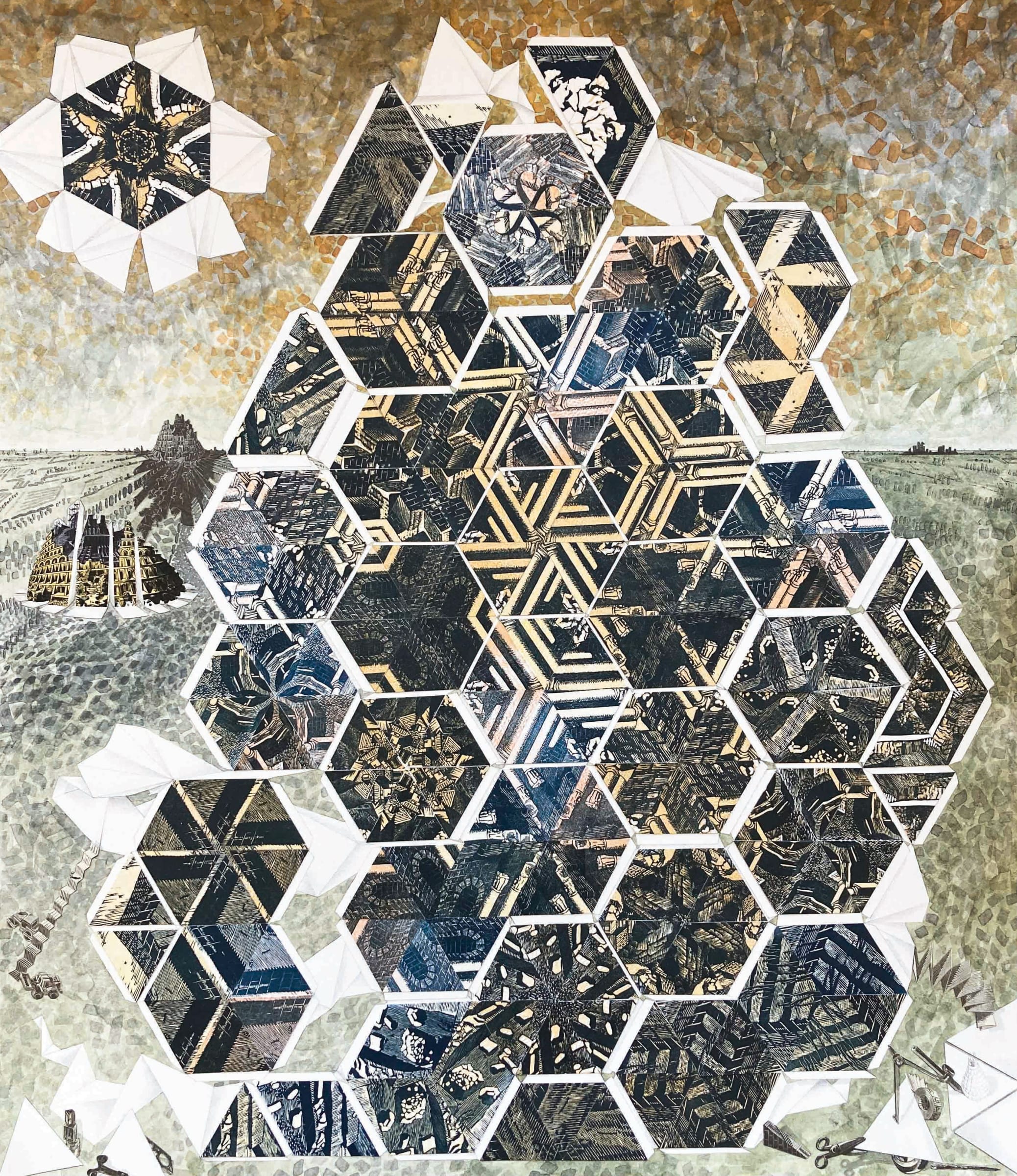 Anne Desmet, Build Your Own Babel Tower, 2022 | Eames Fine Art Anne Desmet, Build Your Own Babel Tower, 2022 | Eames Fine Art