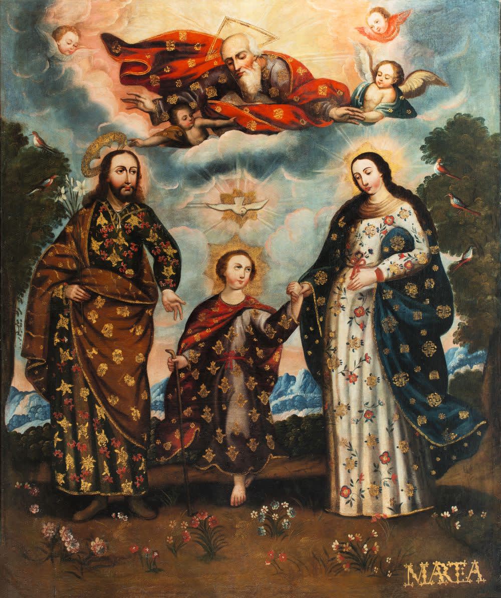 Holy Family / Double Trinity | Jaime Eguiguren Art & Antiques