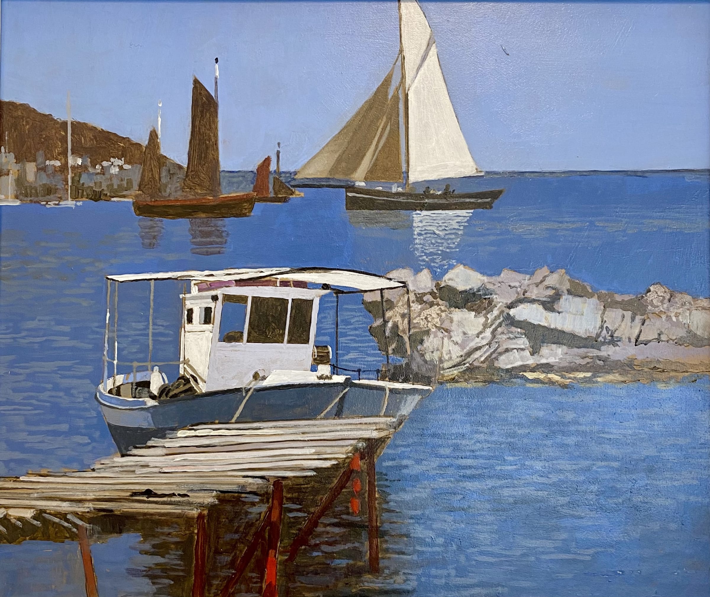 Mike Hall, Summer Sailing, 2023 | The Lion Street Gallery