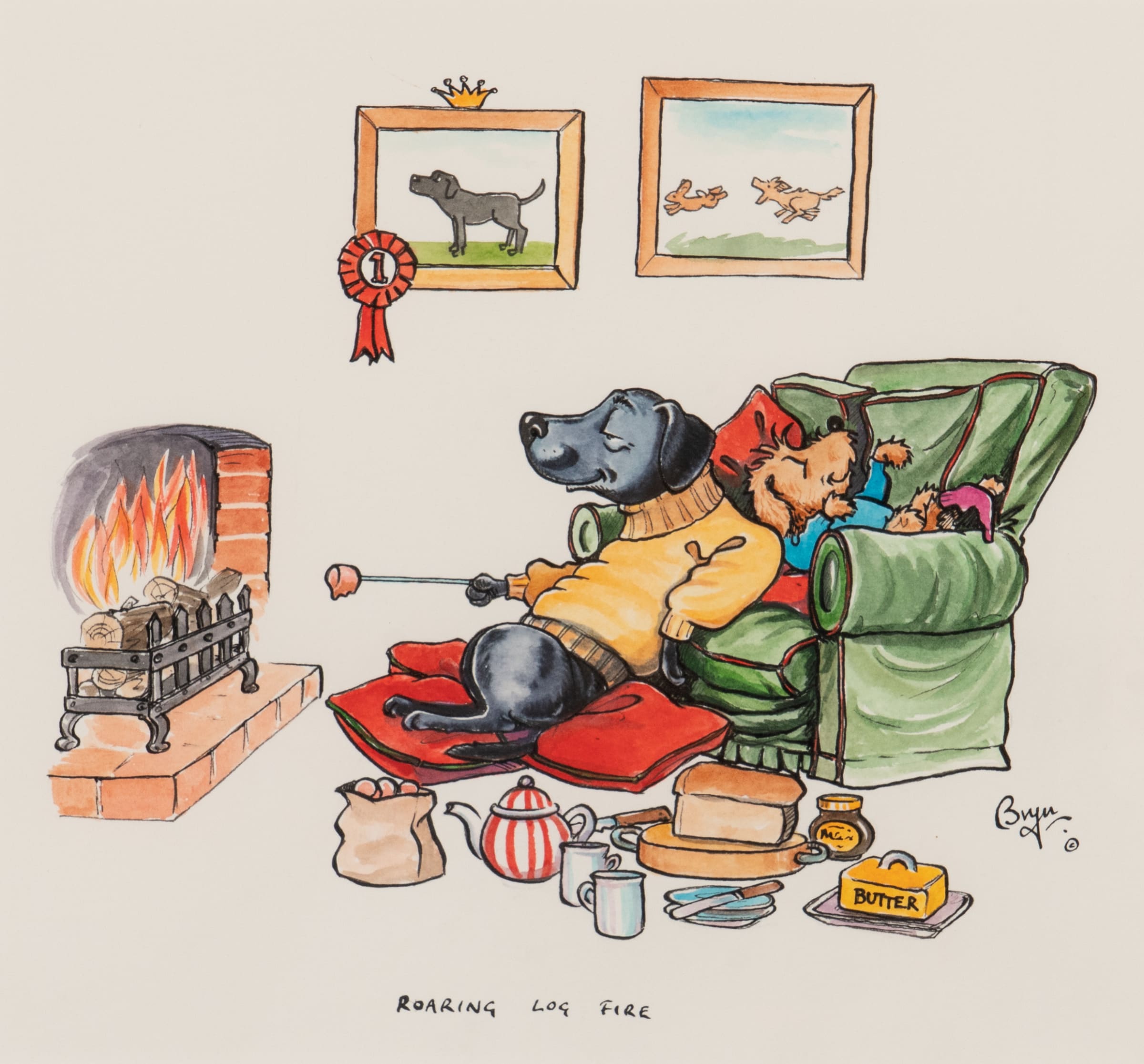 Bryn Parry, Roaring log fire | Rountree Tryon