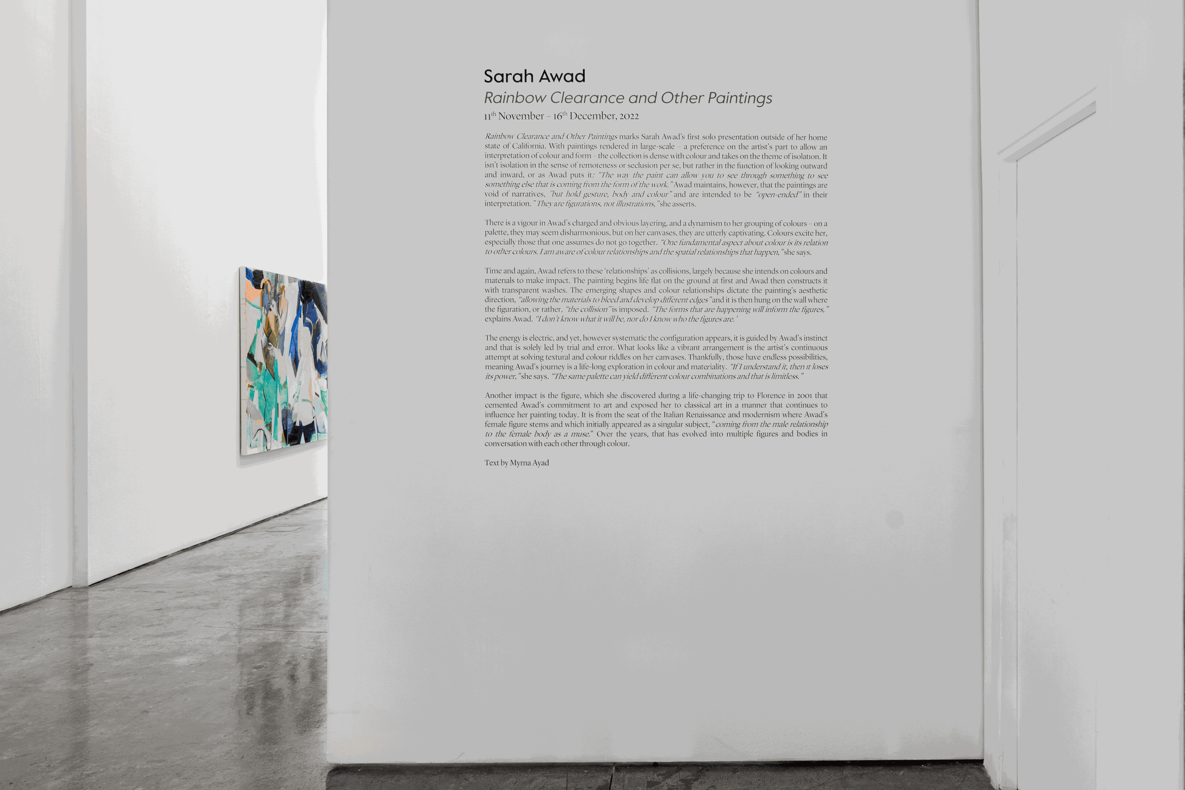 Sarah Awad | 14 November - 16 December 2022 | The Third Line