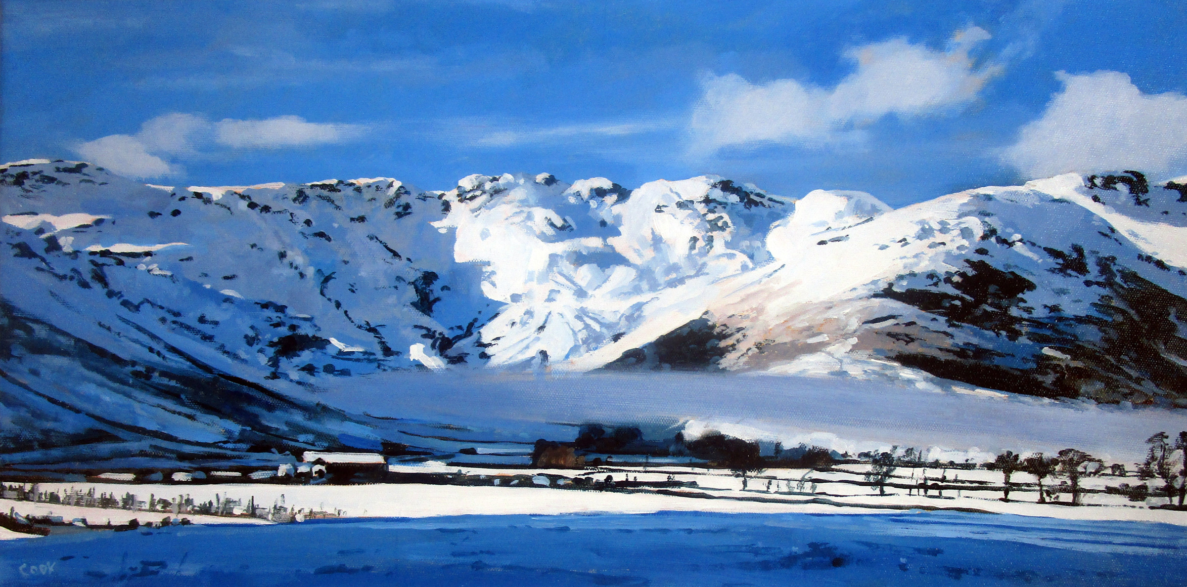Colin Cook, Mist in the Langdale Valley | Aubergine Art