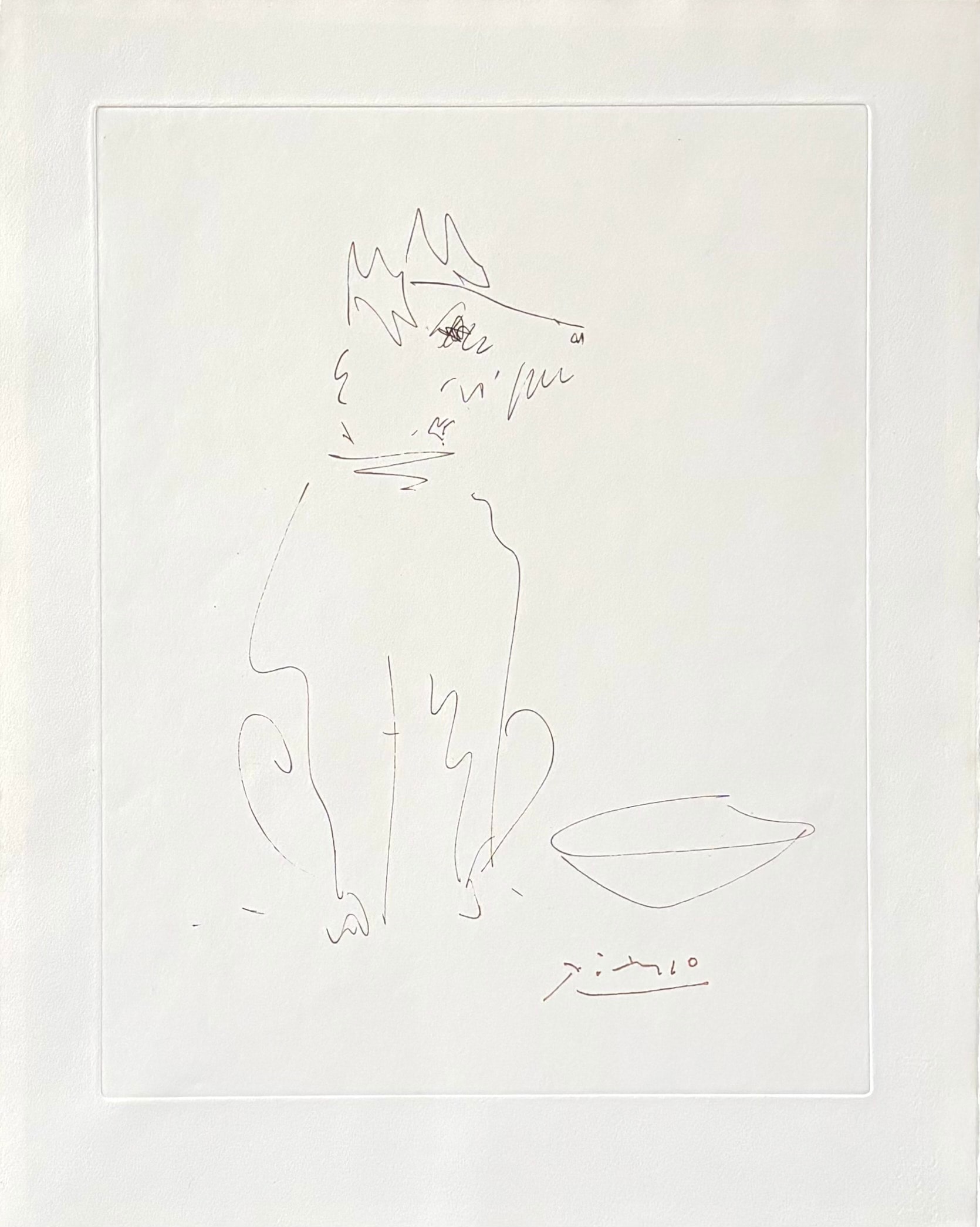 Pablo Picasso, dog, 1954 | Renssen Art Gallery