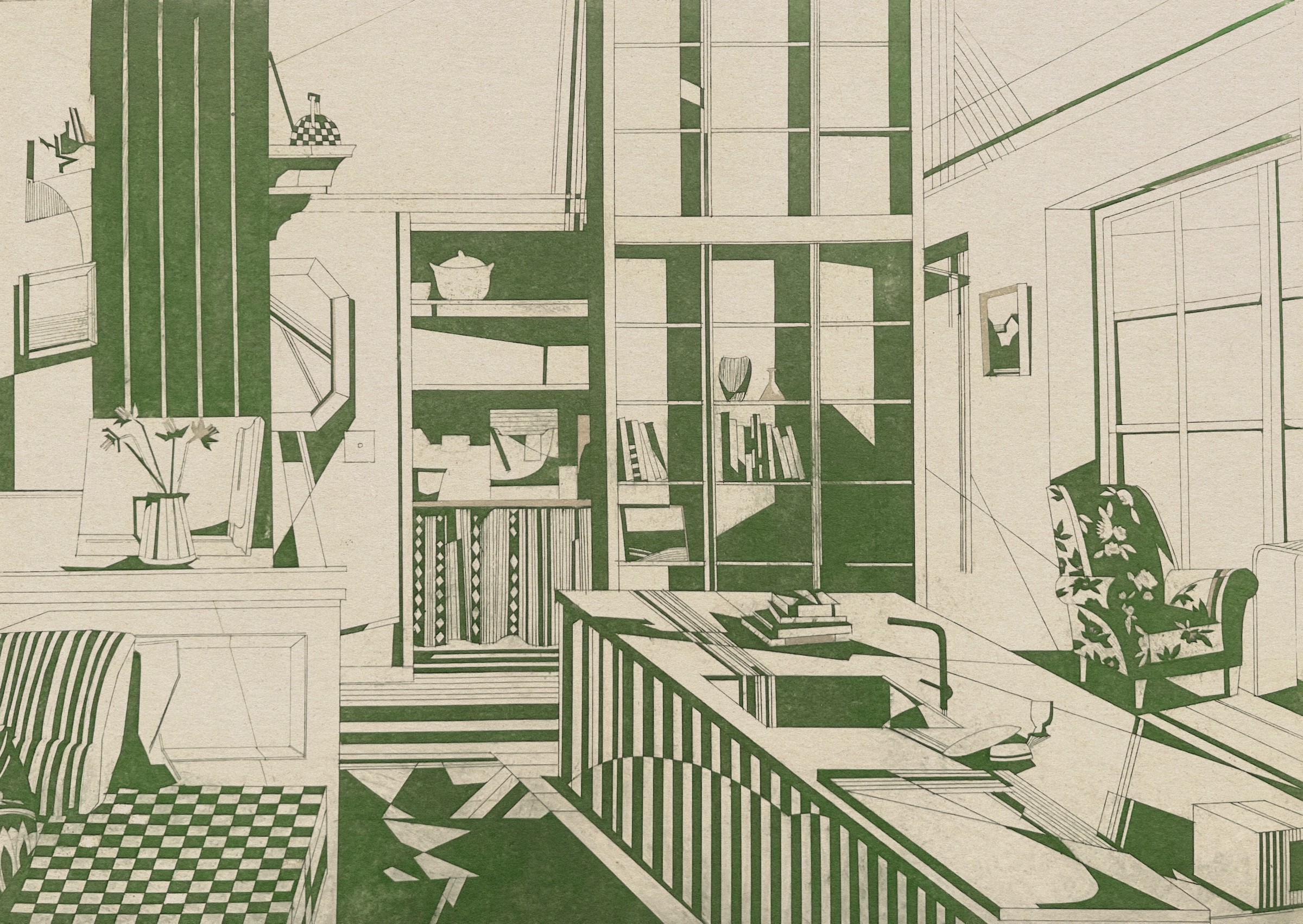 Fujiko Rose Morning Coffee | International Original Print Exhibition ...