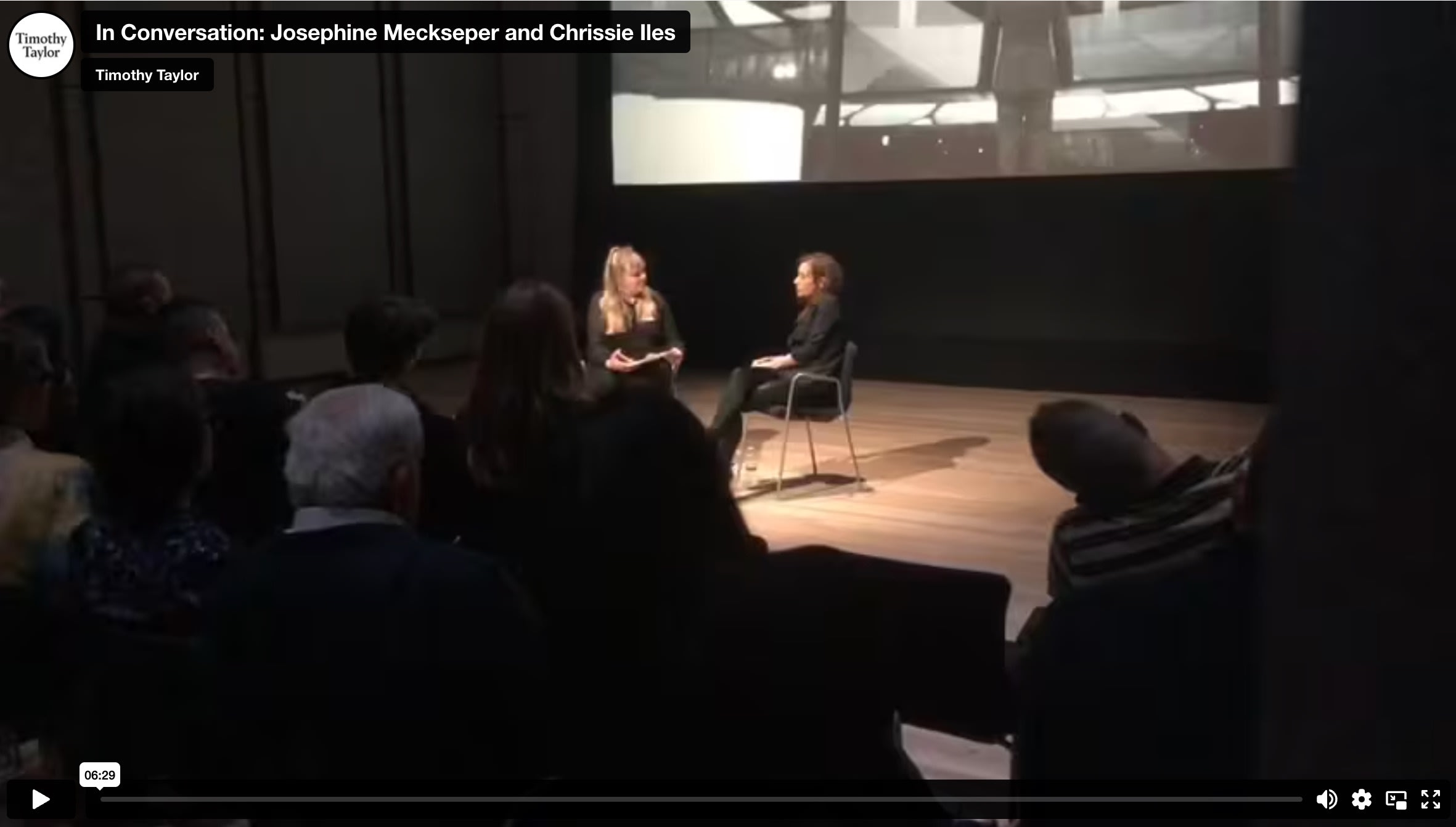 In Conversation | Josephine Meckseper and Chrissie Iles | Timothy Taylor