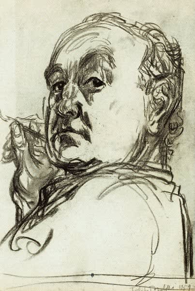 Feliks Topolski, Self-Portrait, 1959 | Ben Uri