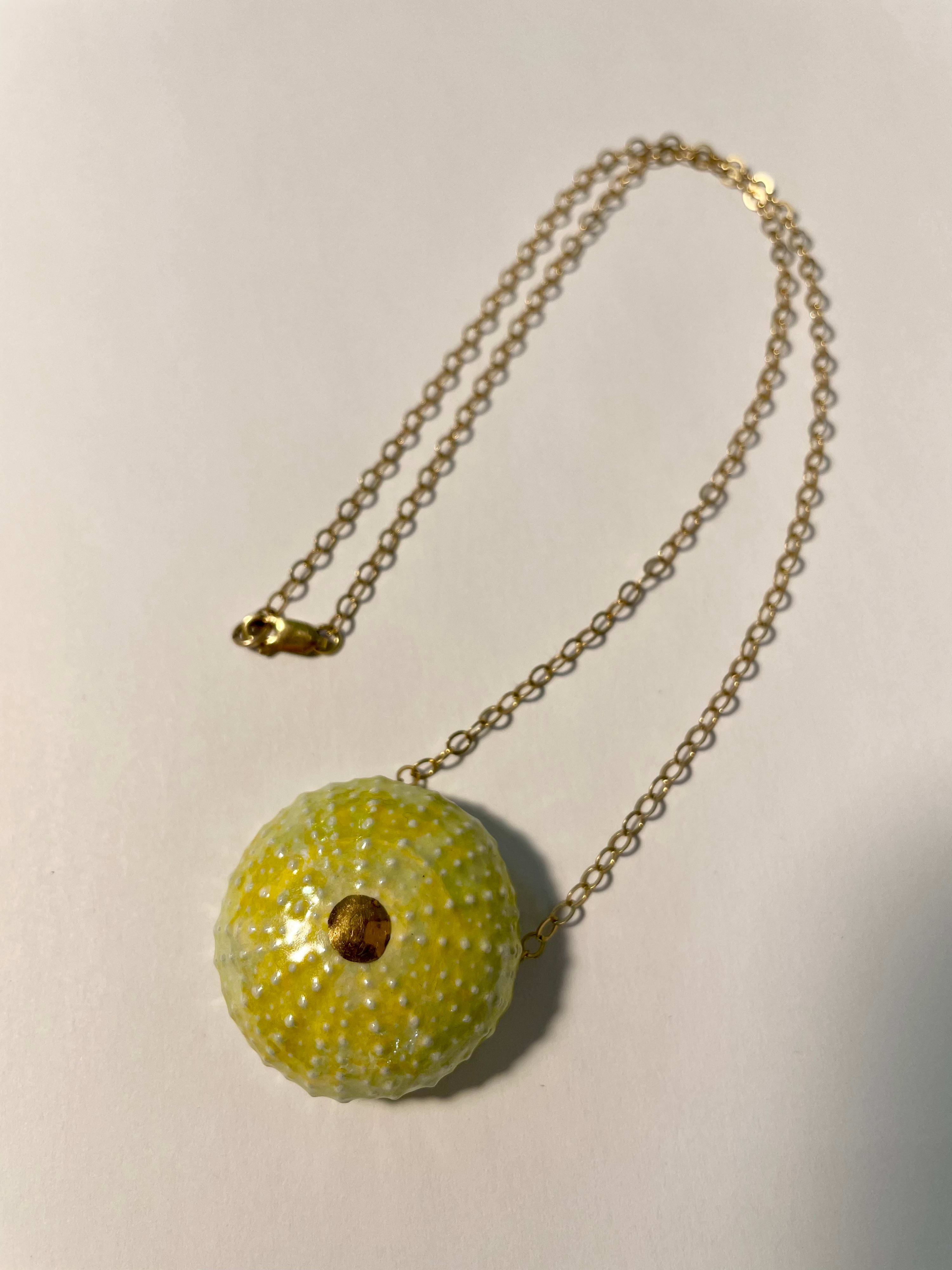 Delfina Emmanuel, Sea Urchin Pendant - Yellow, 2023 | Contemporary ...