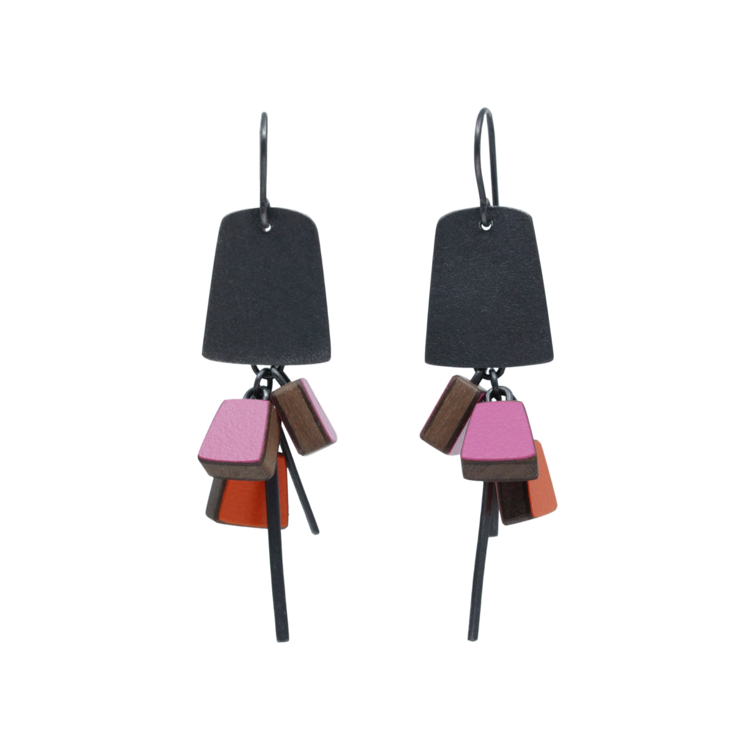 Emily Kidson, Bell Cluster Earrings - pink and orange, 2024 ...