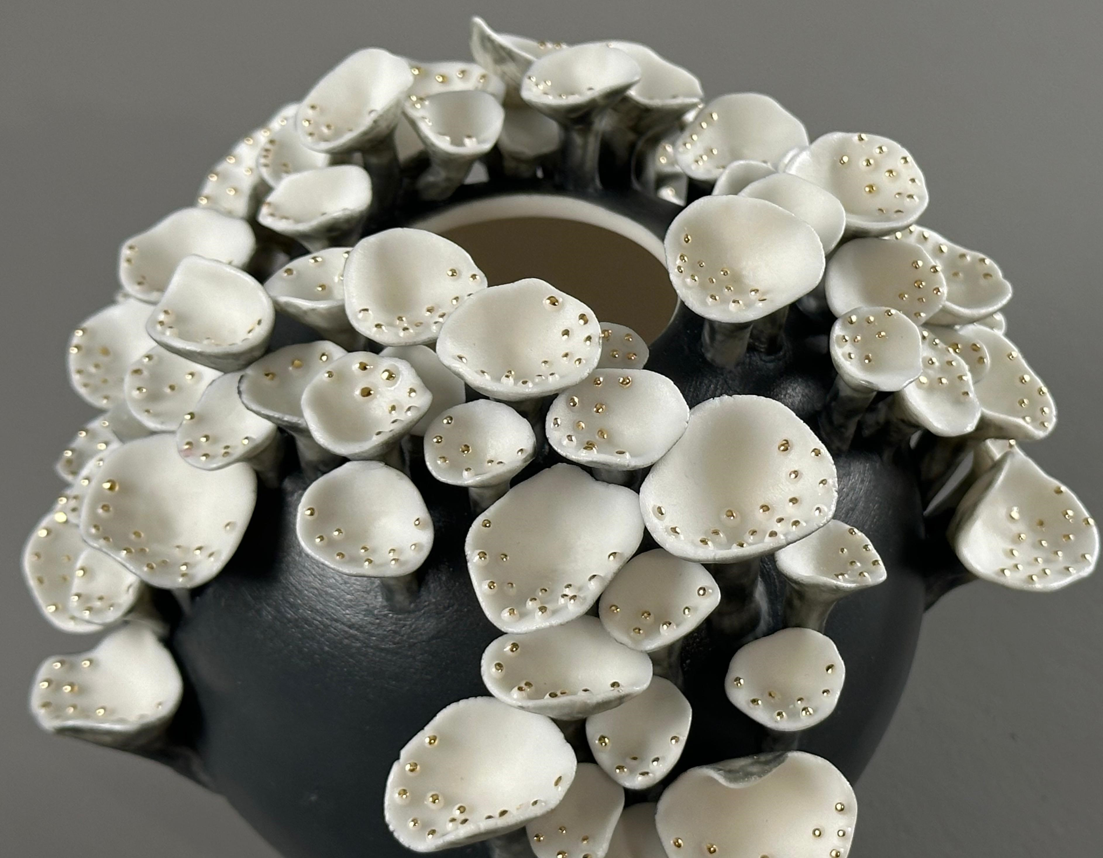 Delfina Emmanuel, Black Mushroom Moon Jar, 2024 | Contemporary Applied Arts