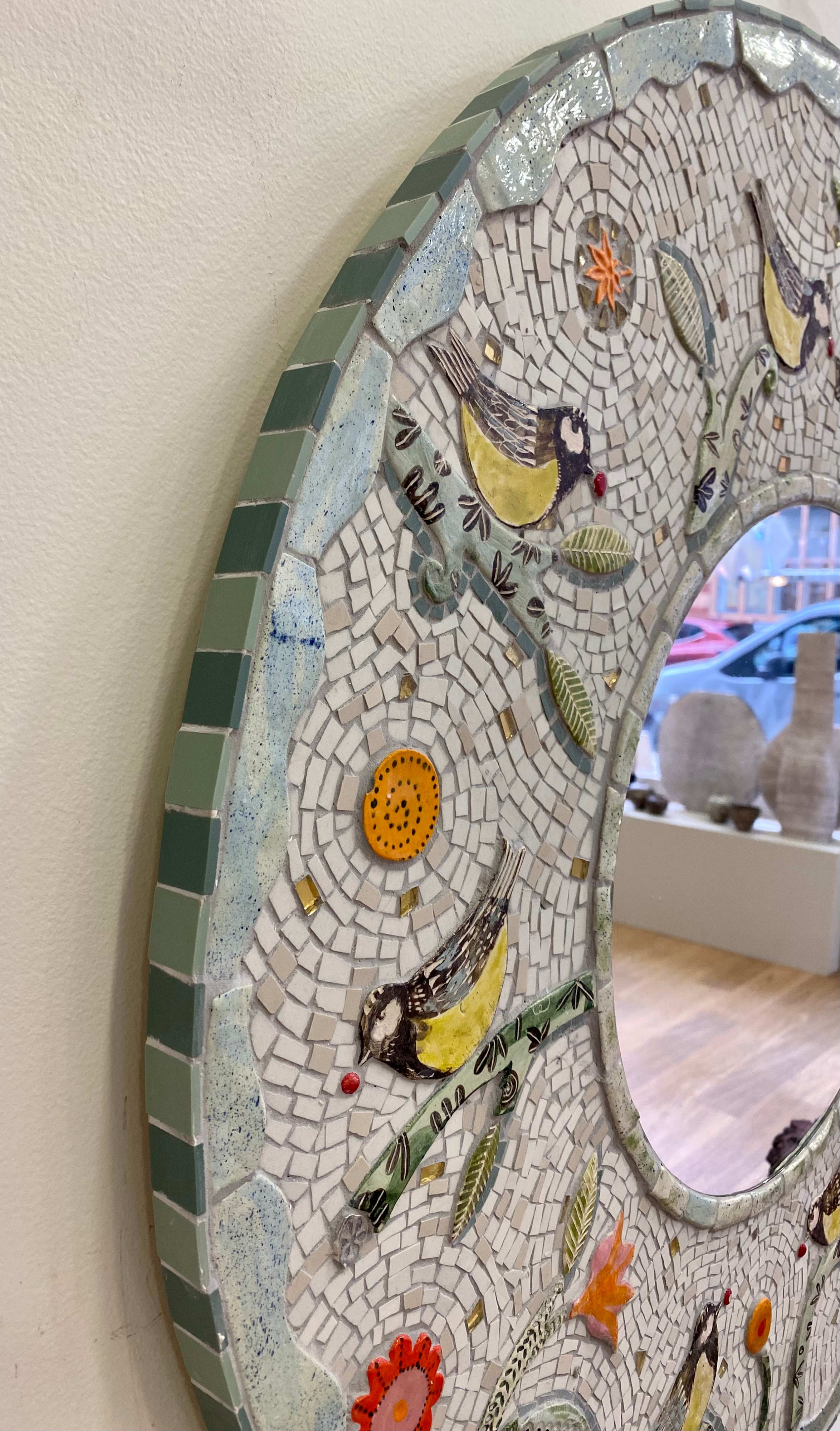 Laurance Simon, Bird Song Mirror, 2023 | Contemporary Applied Arts