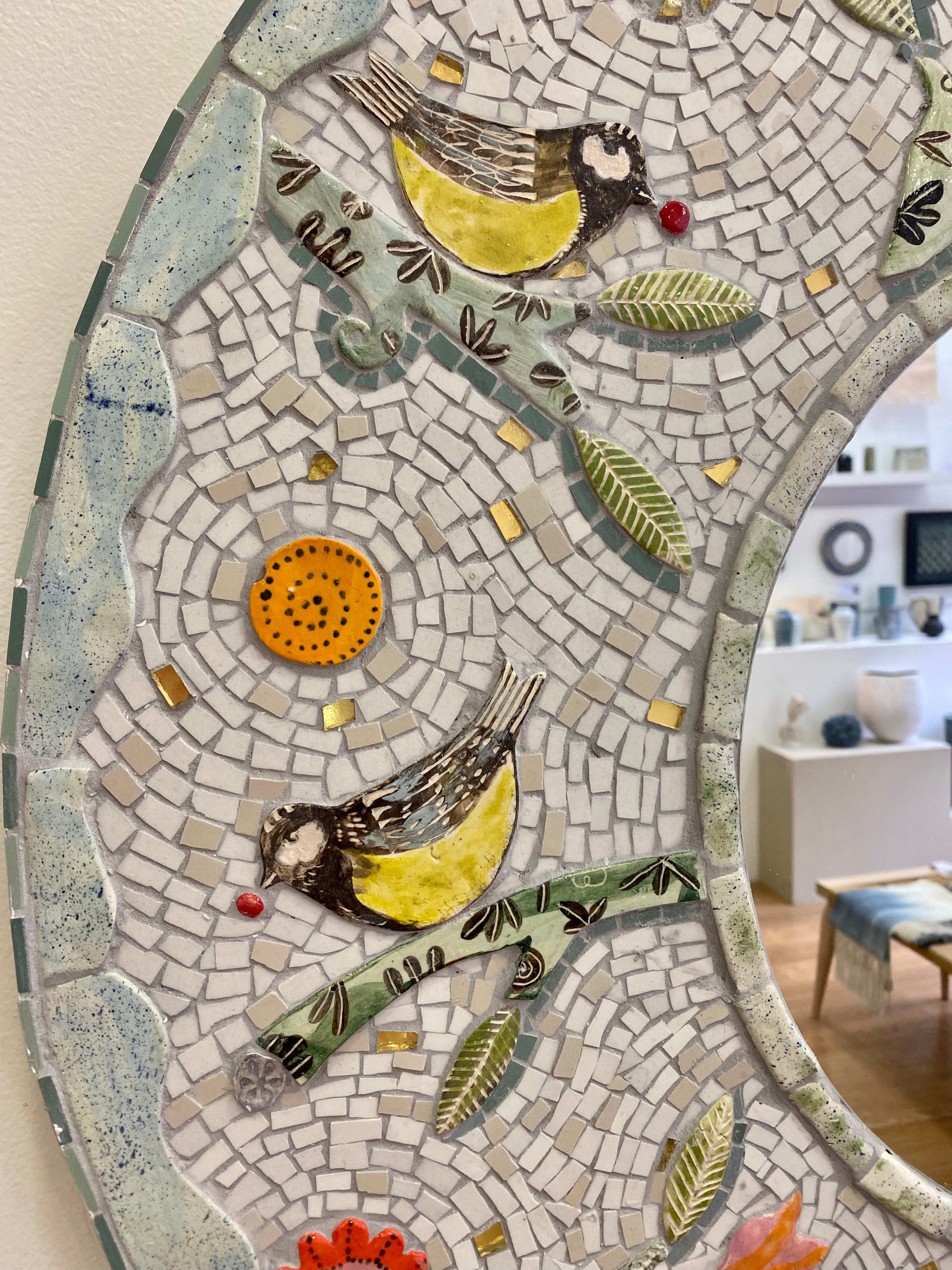 Laurance Simon, Bird Song Mirror, 2023 | Contemporary Applied Arts