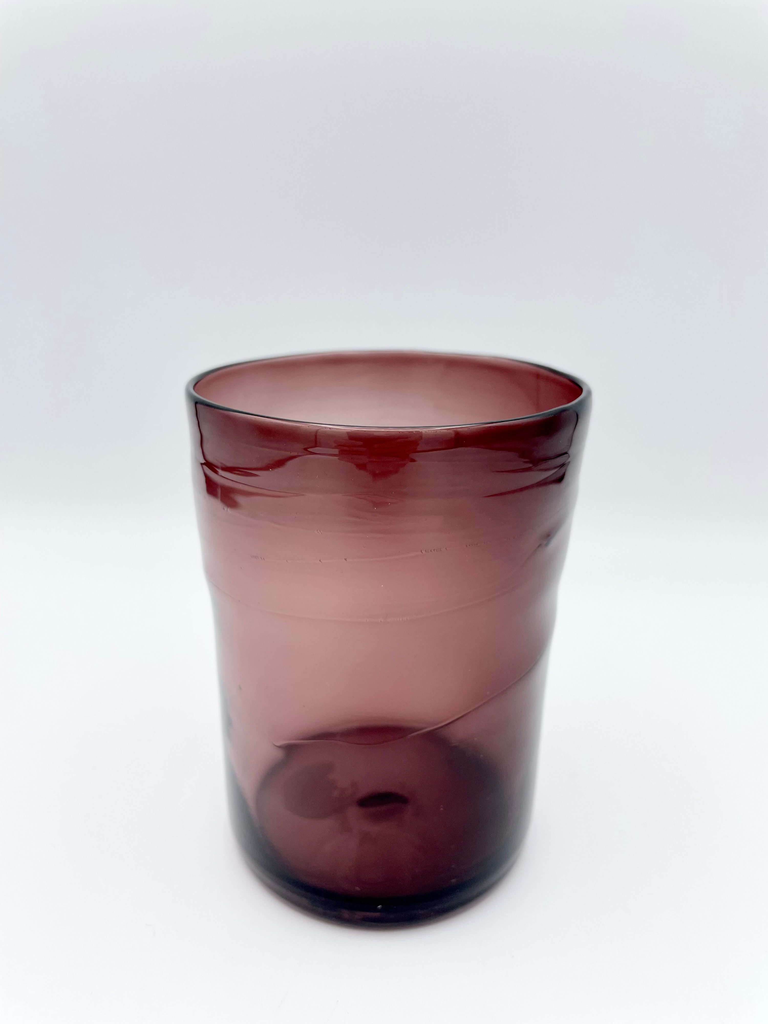 Michael Ruh, Juice Glass - Aubergine, 2016 | Contemporary Applied Arts