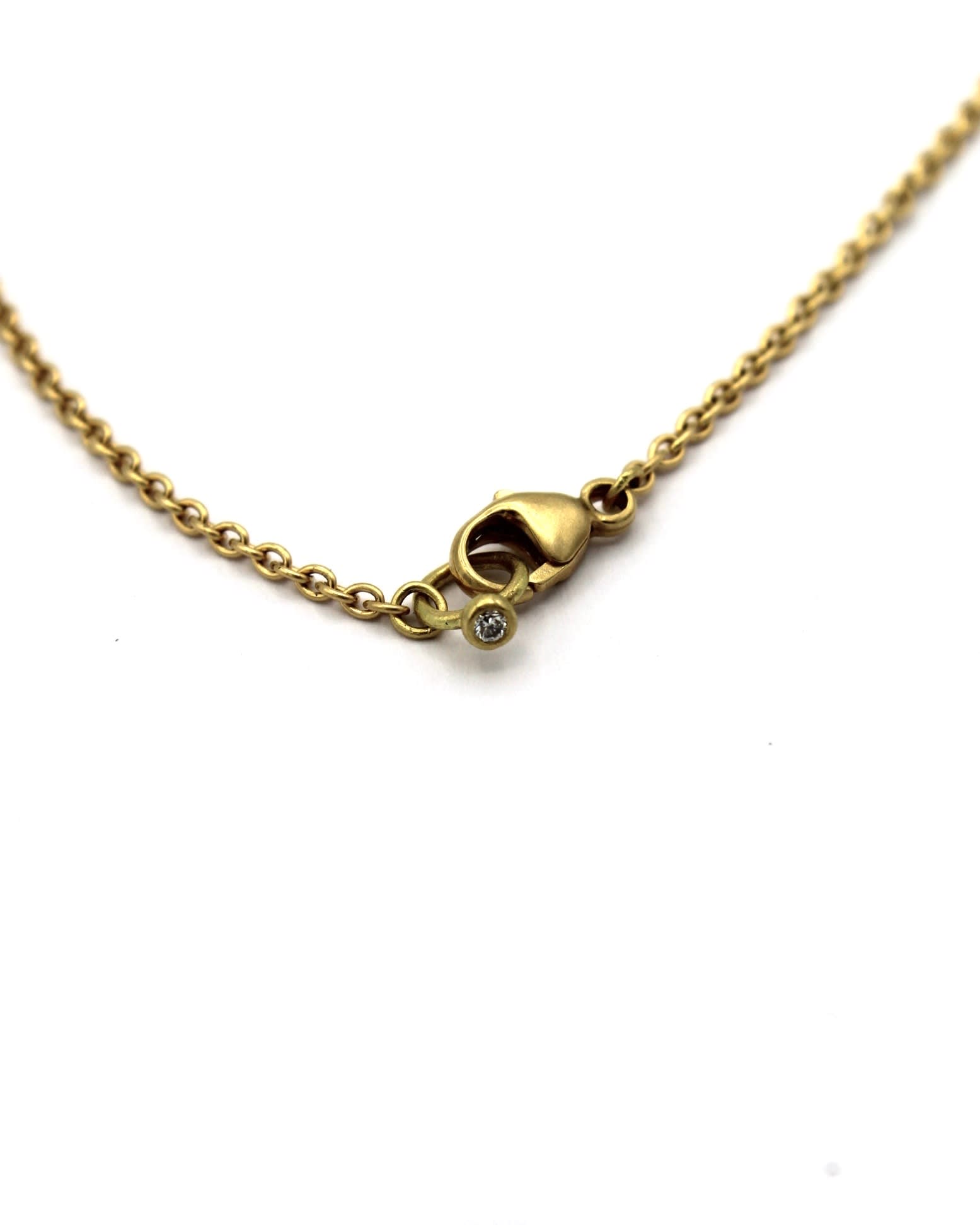 Malcolm Betts, Topaz Pendant Gold Trace Chain, 2024 | Contemporary ...