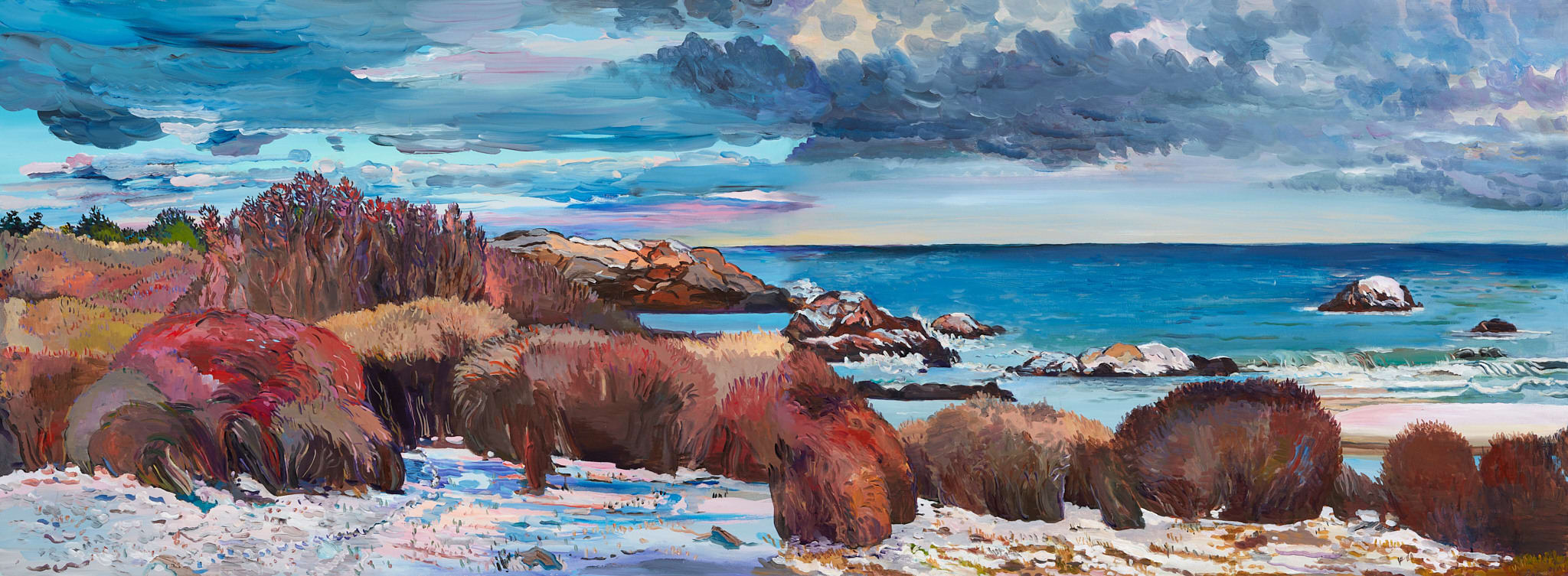 Nancy Friese, Snow on Ocean, 2021 | Cade Tompkins Projects