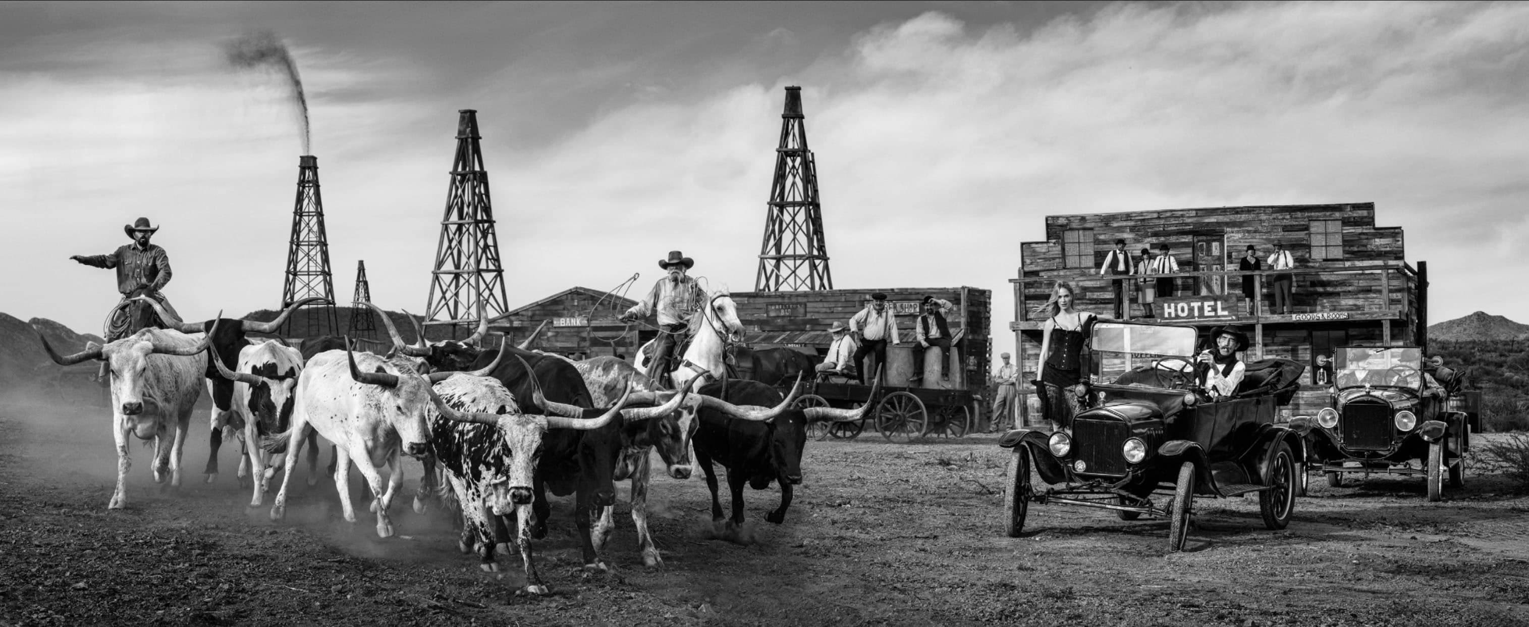 David Yarrow, Cattle and Oil , 2025 | Casterline|Goodman Gallery