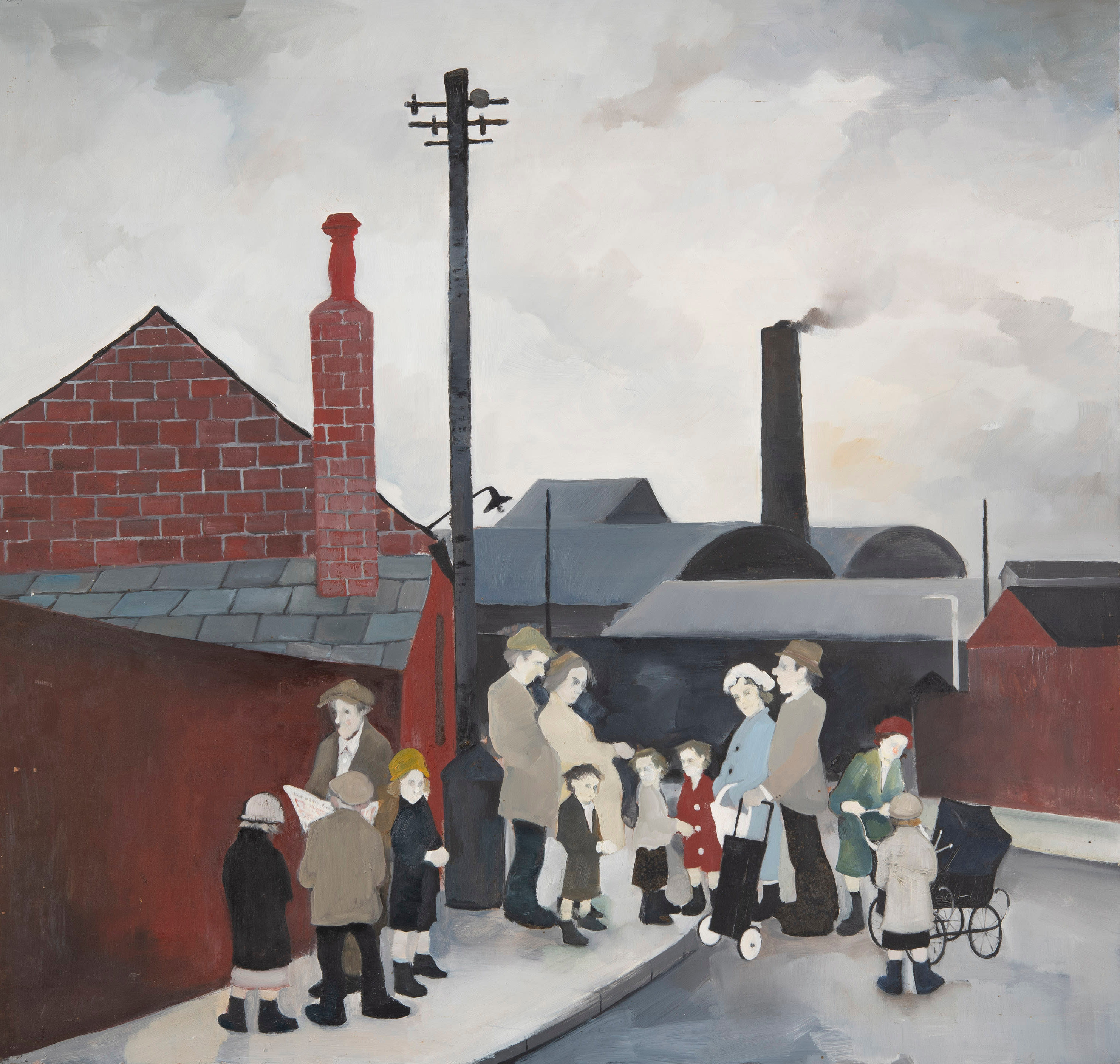 Eric Tucker, Lady with Pram, Gent with Shoping Trolley | Connaught Brown
