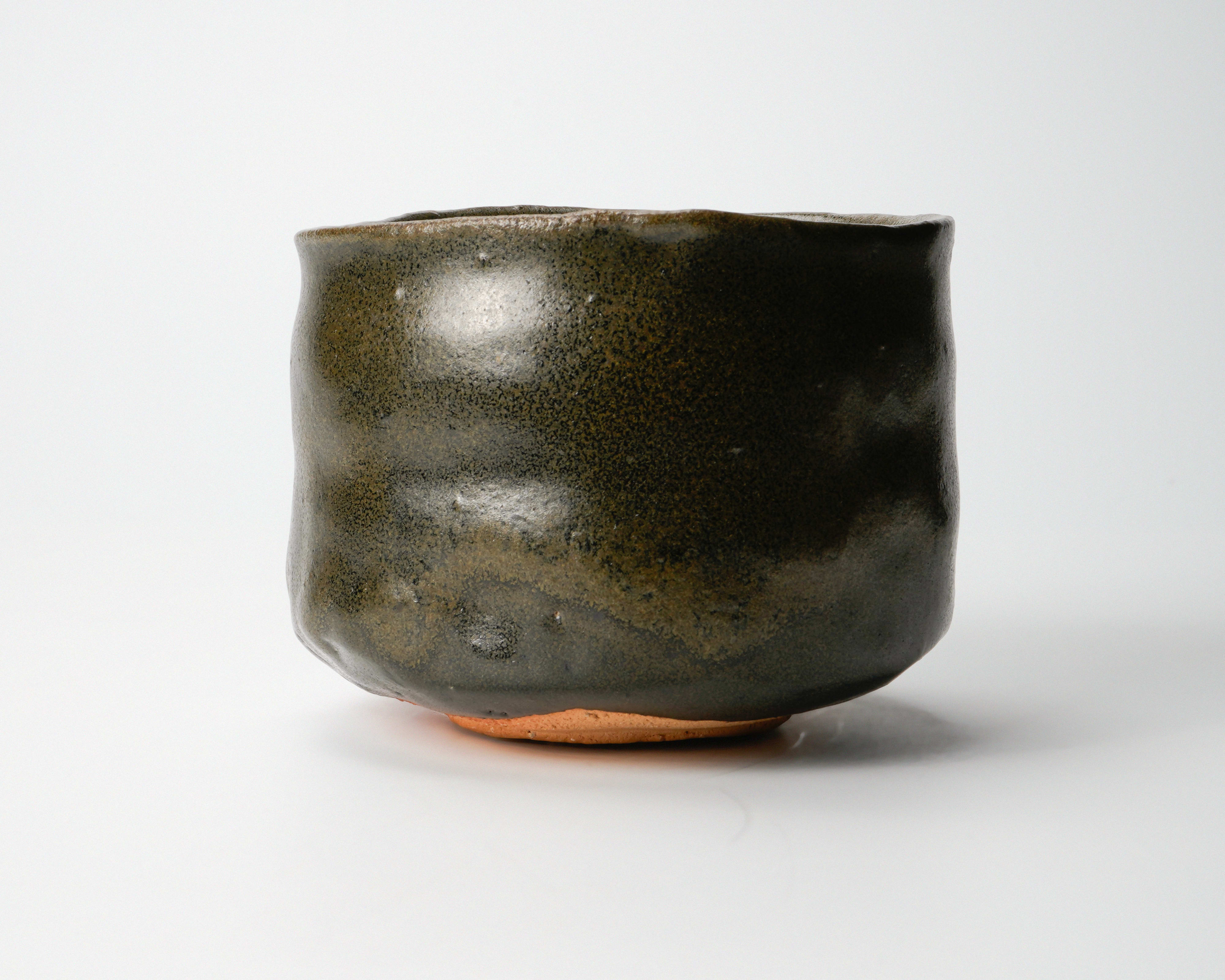 Toyoba Seiya 豊場惺也, Seto-guro teabowl | Dai Ichi Arts | Japanese Modern Art
