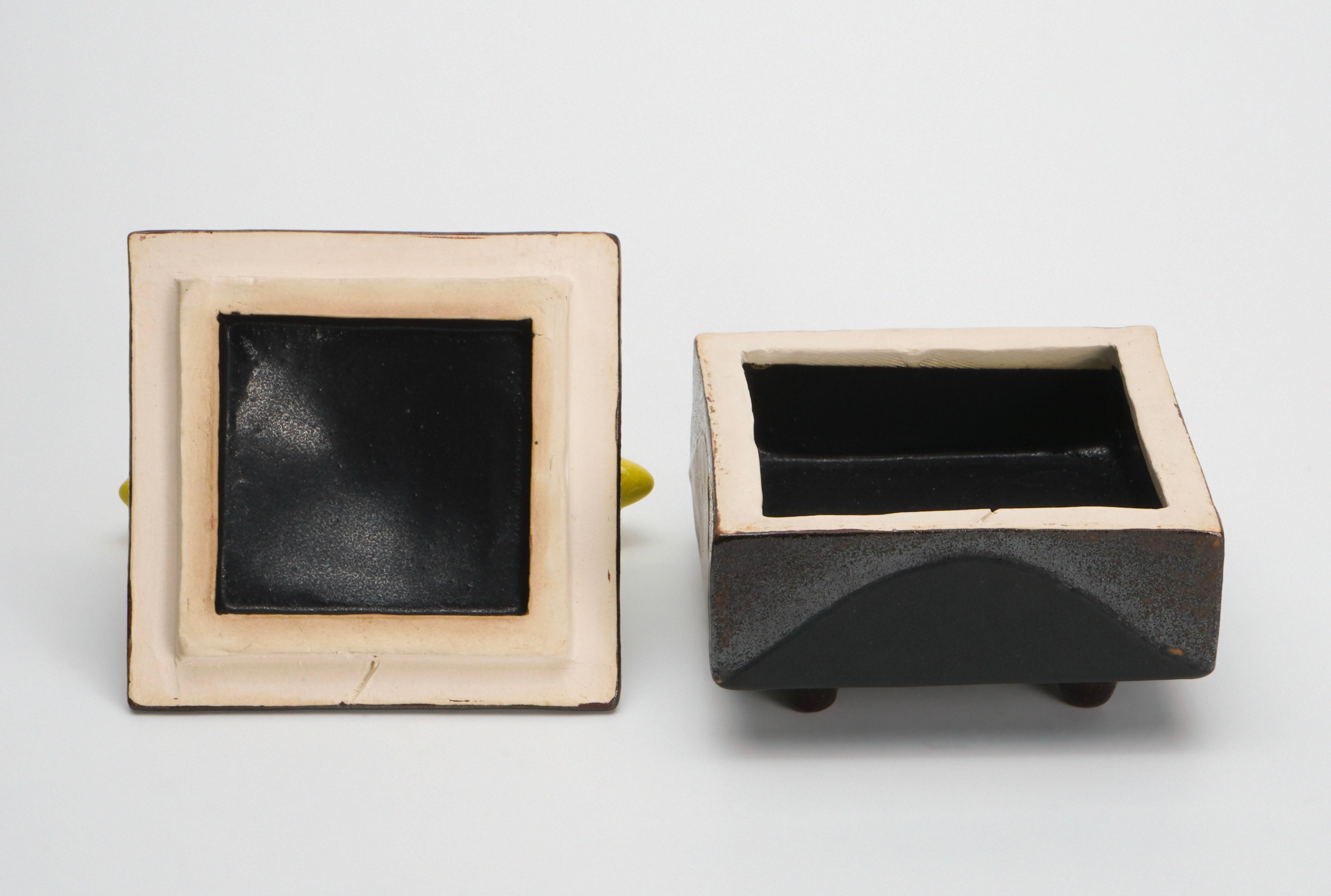 Yanagihara Mutsuo 柳原睦夫, Yellow Oribe box | Dai Ichi Arts | Japanese ...