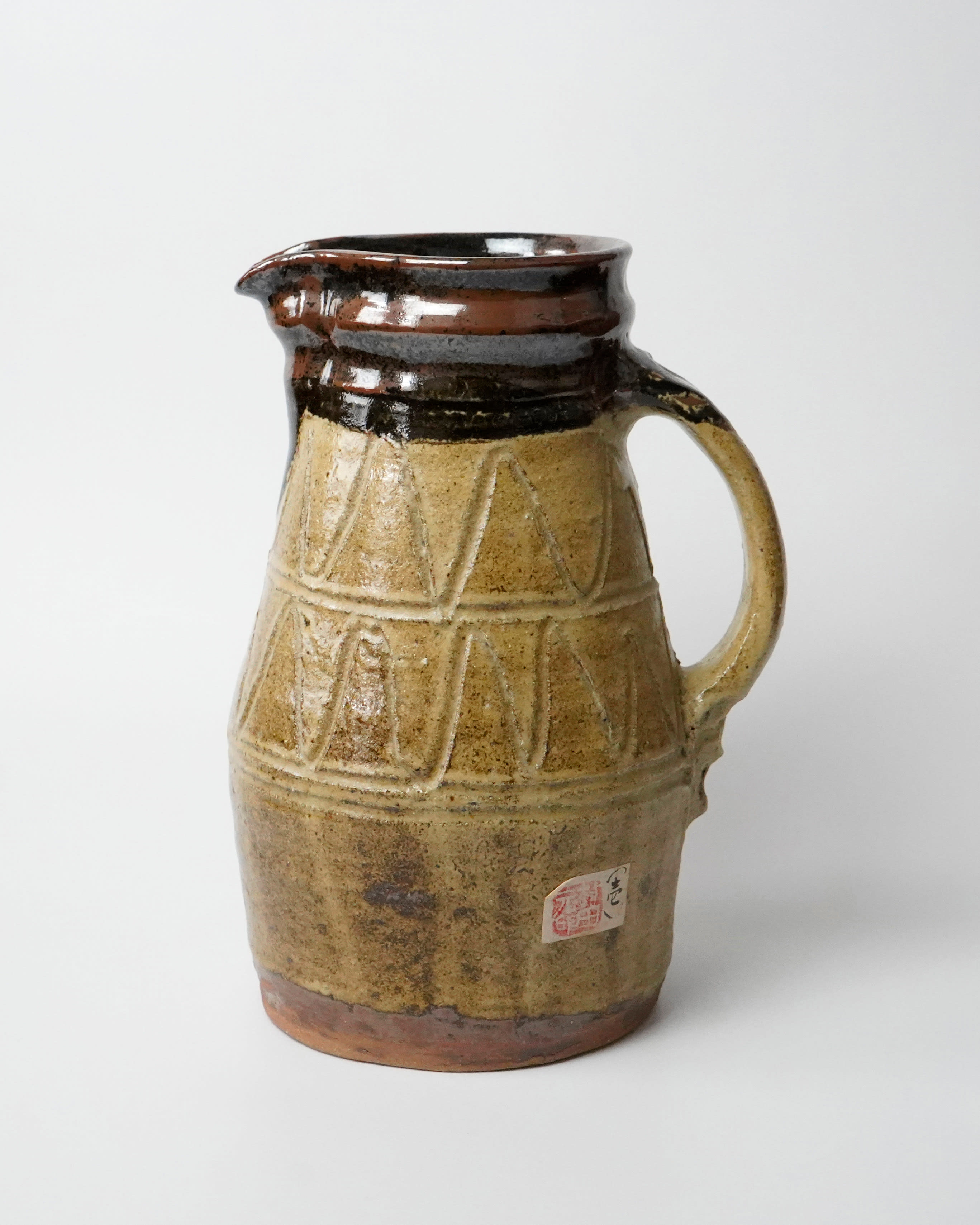 Murata Gen 村田 元, Jar with Handle, Rice Husk Glaze 糠釉把手壺 | Dai Ichi Arts ...