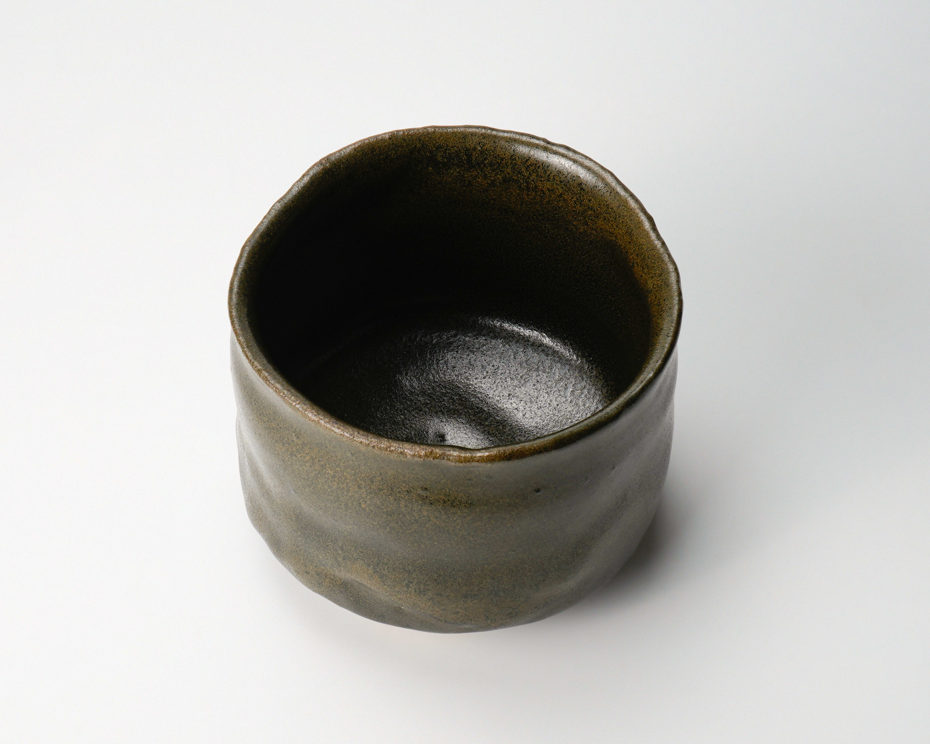 Toyoba Seiya 豊場惺也, Seto-guro teabowl | Dai Ichi Arts | Japanese Modern Art