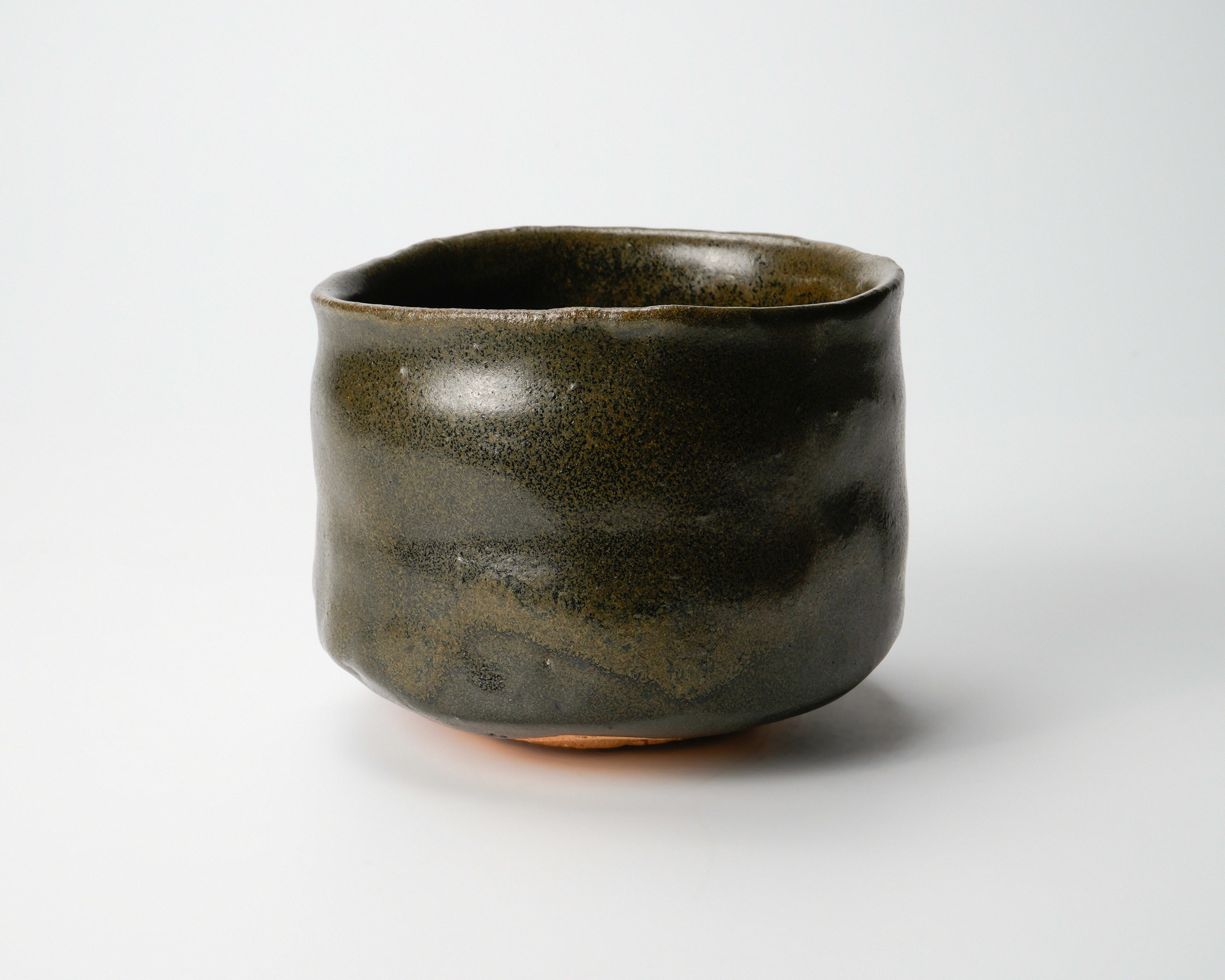 Toyoba Seiya 豊場惺也, Seto-guro teabowl | Dai Ichi Arts | Japanese Modern Art