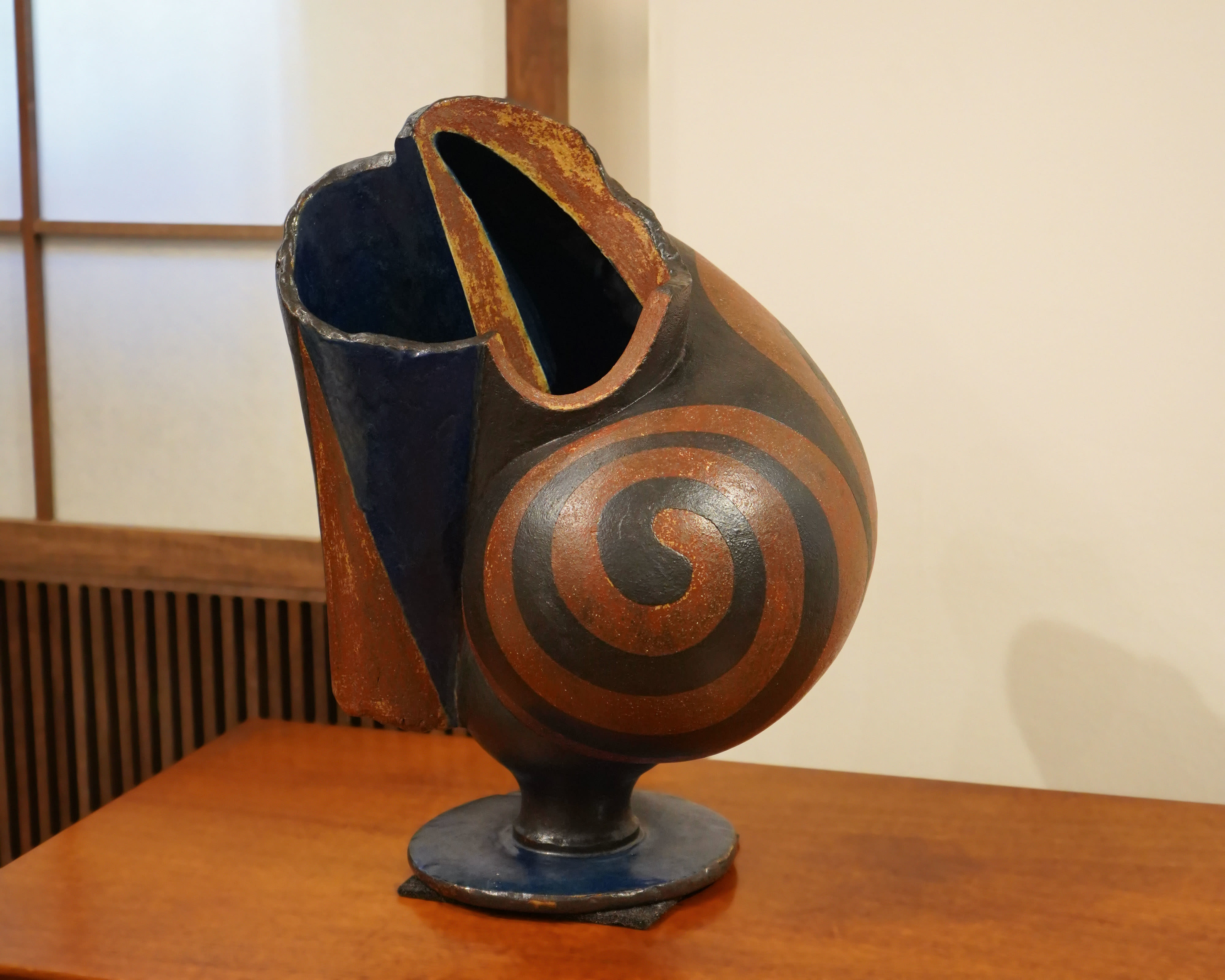Yanagihara Mutsuo 柳原睦夫, Flower-eating Vessel (wide-mouthed vessel with ...