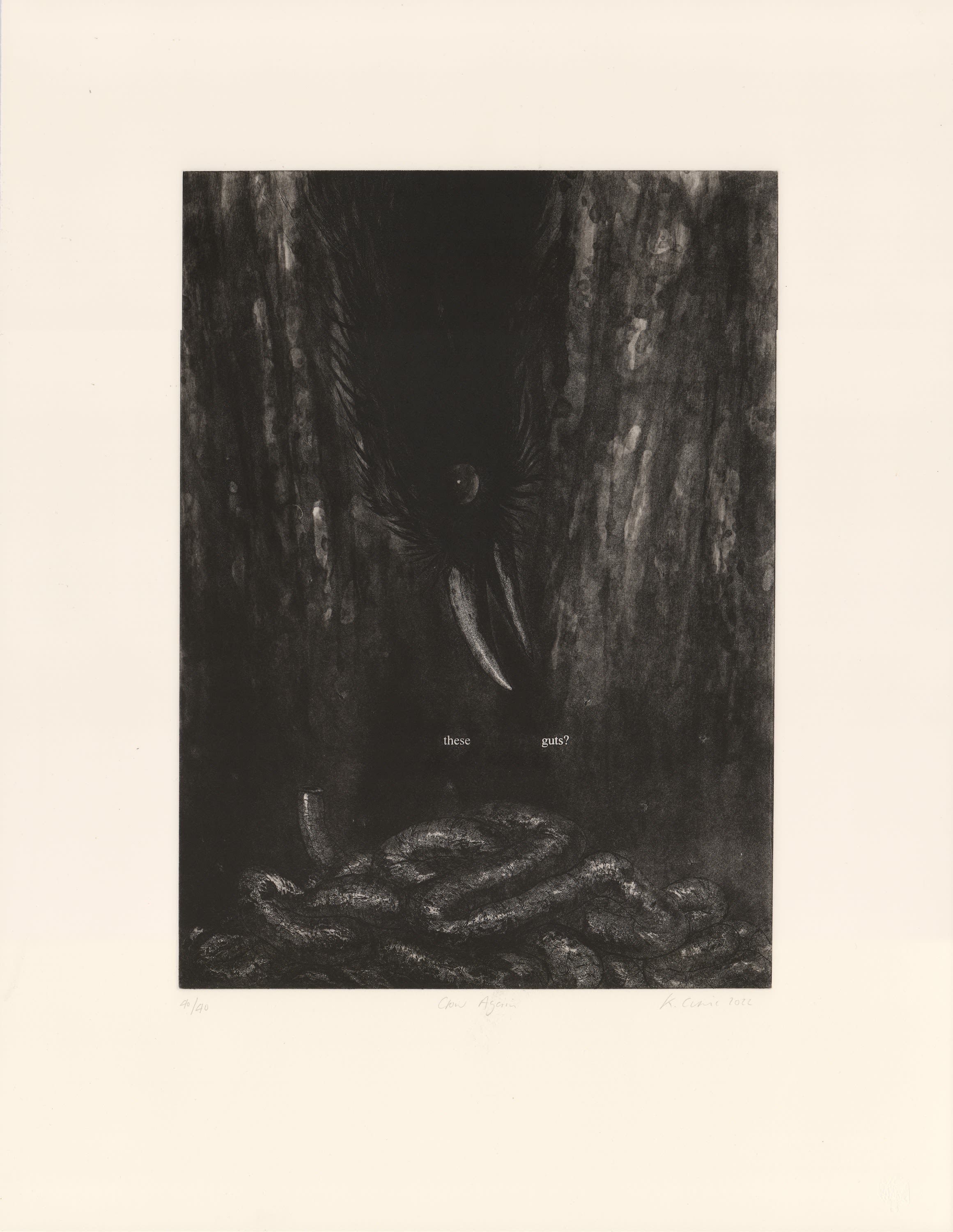 Ken Currie, Crow Again, 2022 | shop.glasgowprintstudio.co.uk